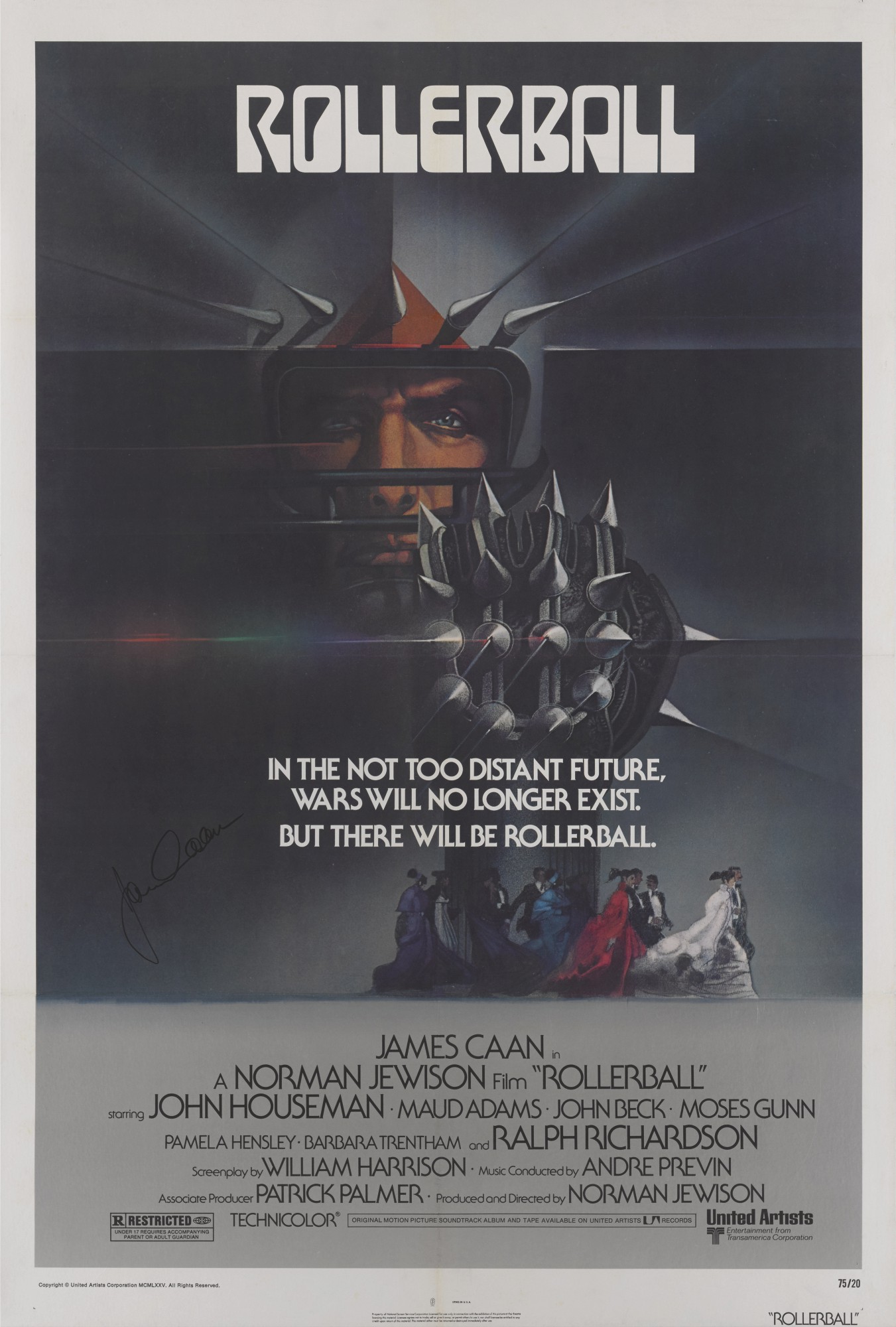 ROLLERBALL (1975) POSTER, US, SIGNED BY JAMES CAAN | Original Film Posters Online | 2020 | Sotheby's