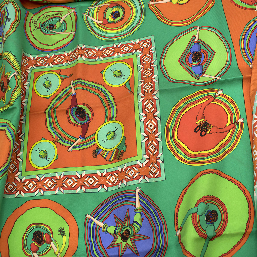 HERMÈS | SILK SCARF 90 IN BELLES DU MEXIQUE. DESIGNED BY VIRGINIE JAMIN ...