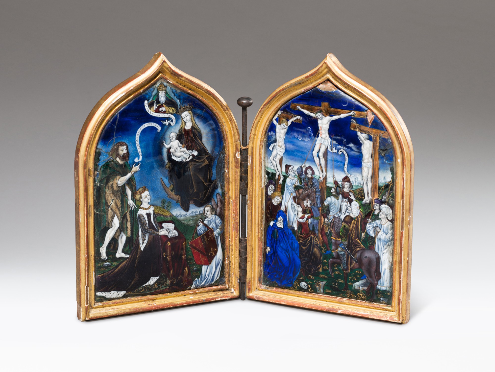 Diptych with the Crucifixion and Adoration Scene | Diptyque avec la ...