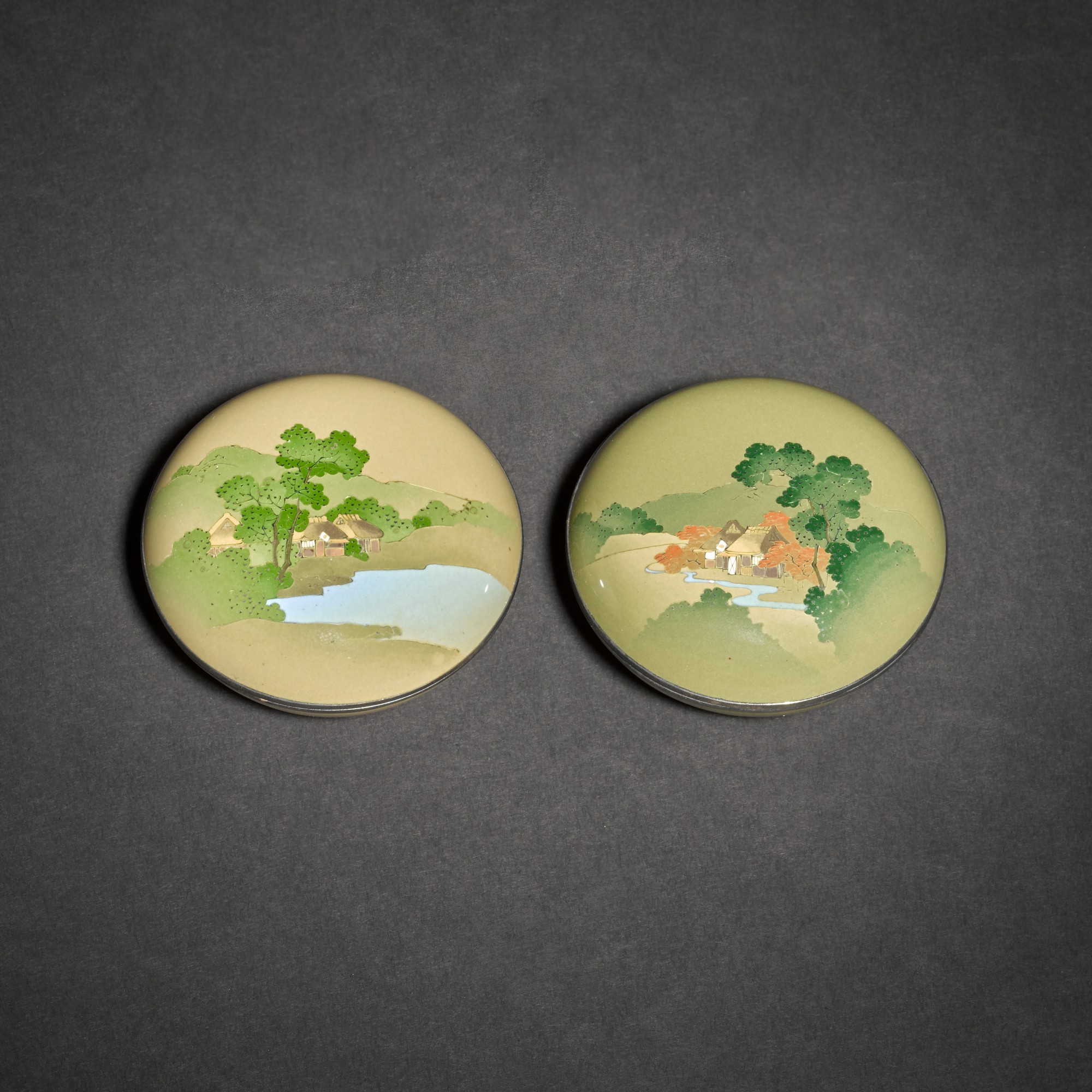 Two cloisonné enamel kogo [incense boxes] | Attributed to Namikawa ...