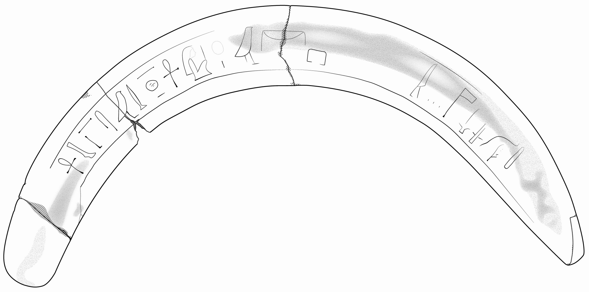 An Egyptian Hippopotamus Ivory Magic Wand, 12th/13th Dynasty, 1938-1640 ...