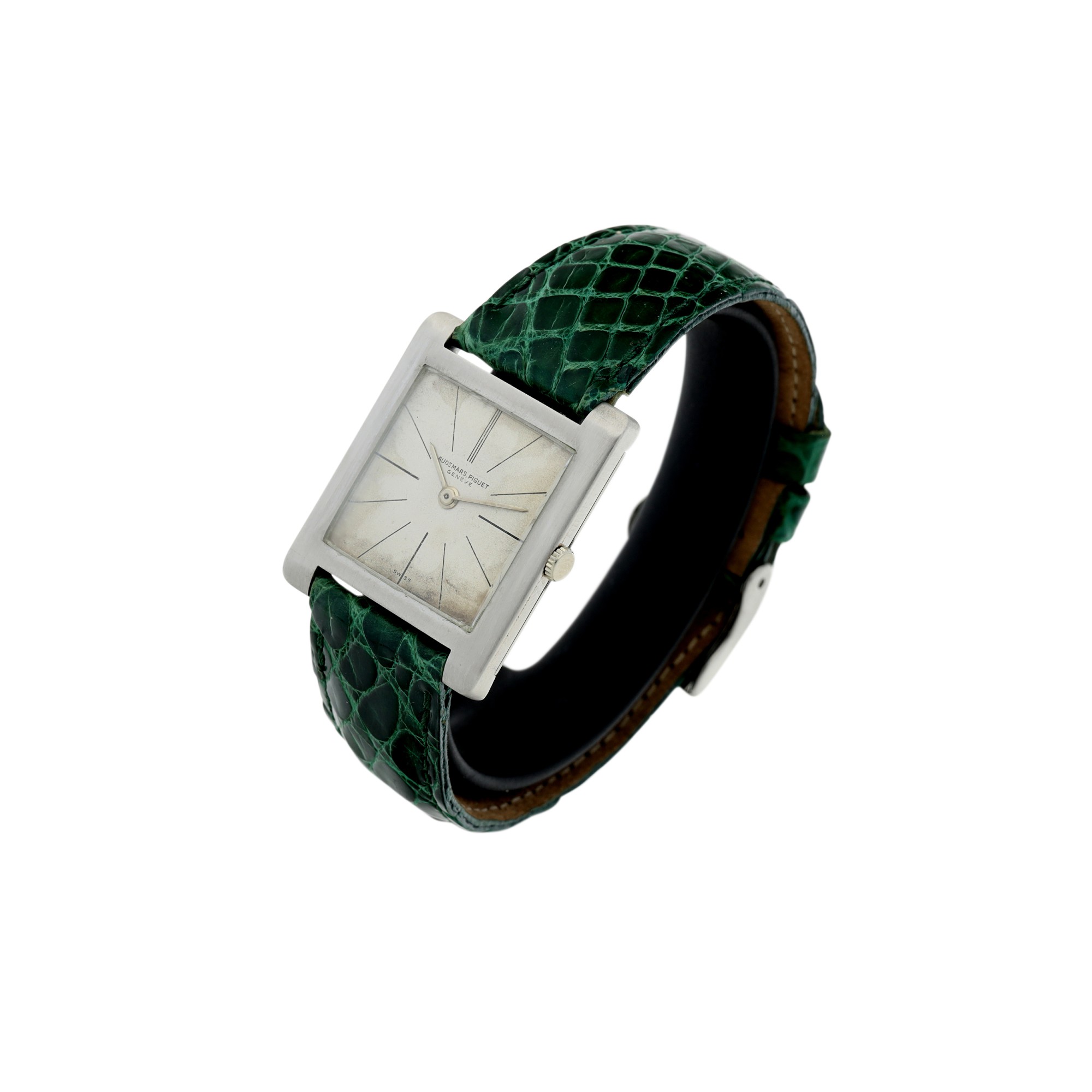 AUDEMARS PIGUET | A PLATINUM SQUARE SHAPED WRISTWATCH, CIRCA 1940 ...