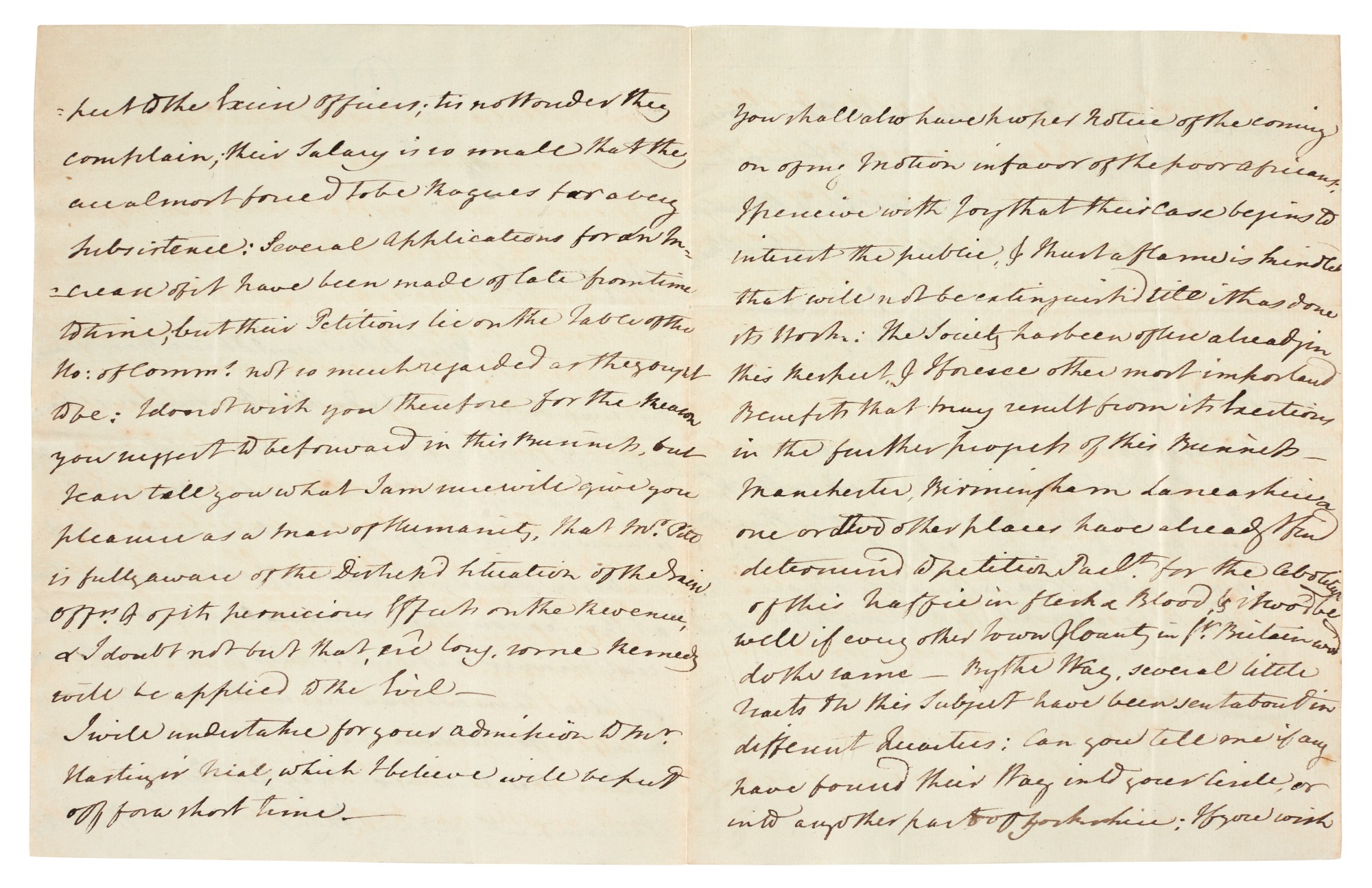 William Wilberforce | Collection of nine letters, to Joseph Walker, on ...