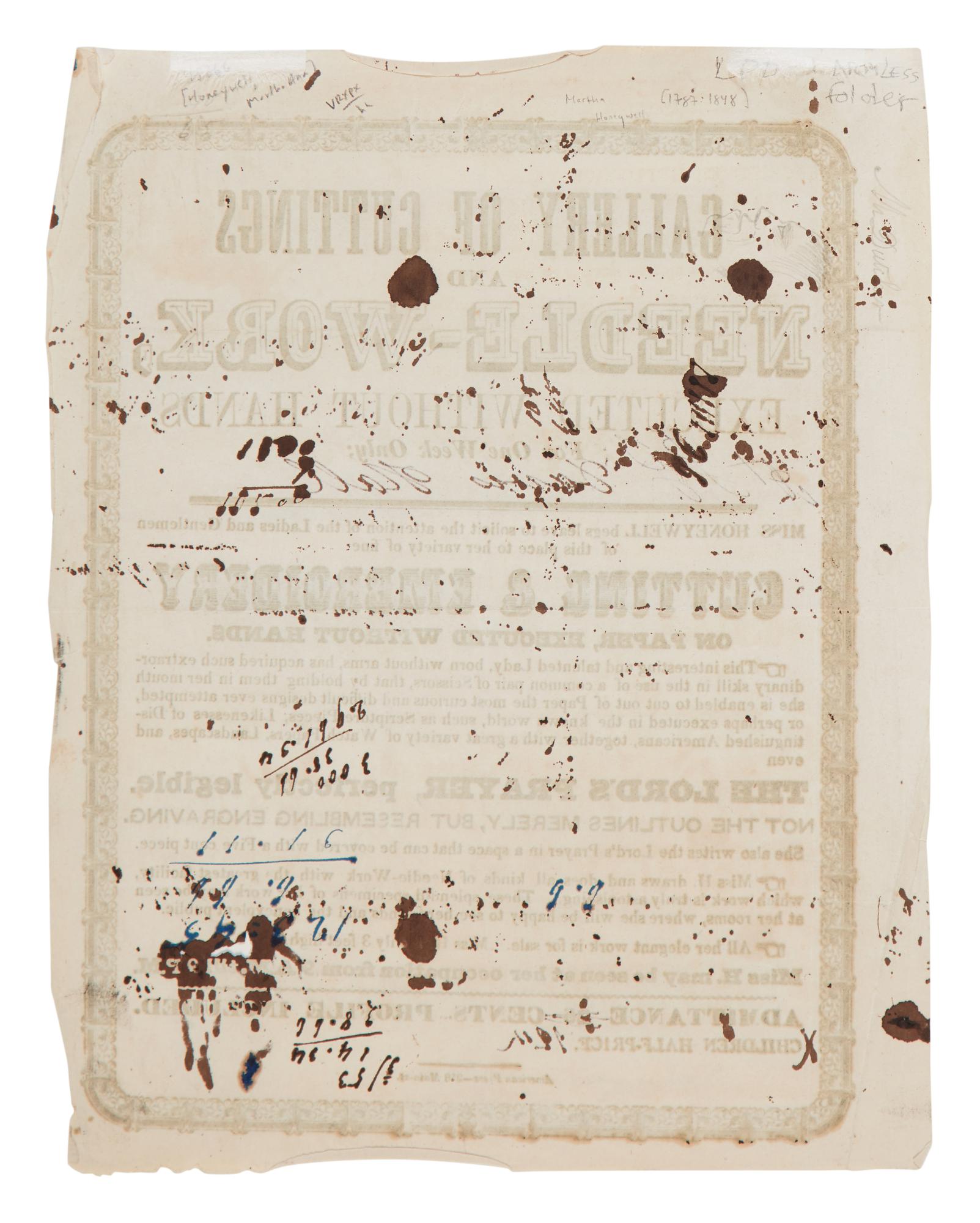 Honeywell, [Martha Ann] | Needle-work executed without hands | The ...