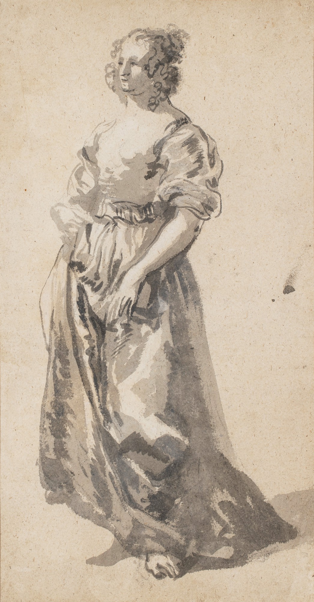 Study of a standing lady | A Fine Line: Master Works on Paper from Five ...