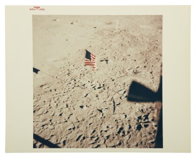 [APOLLO 11] THE FIRST US FLAG TO BE DEPLOYED ON THE LUNAR SURFACE ...