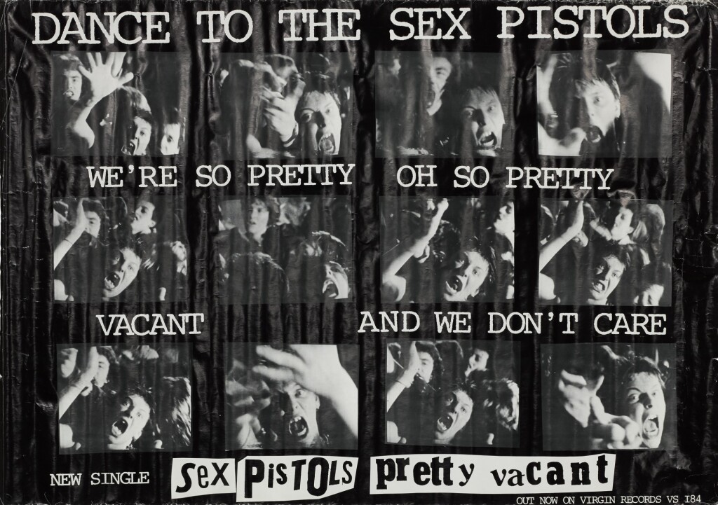 Jamie Reid Pretty Vacant Promotional Poster Dance To The Sex