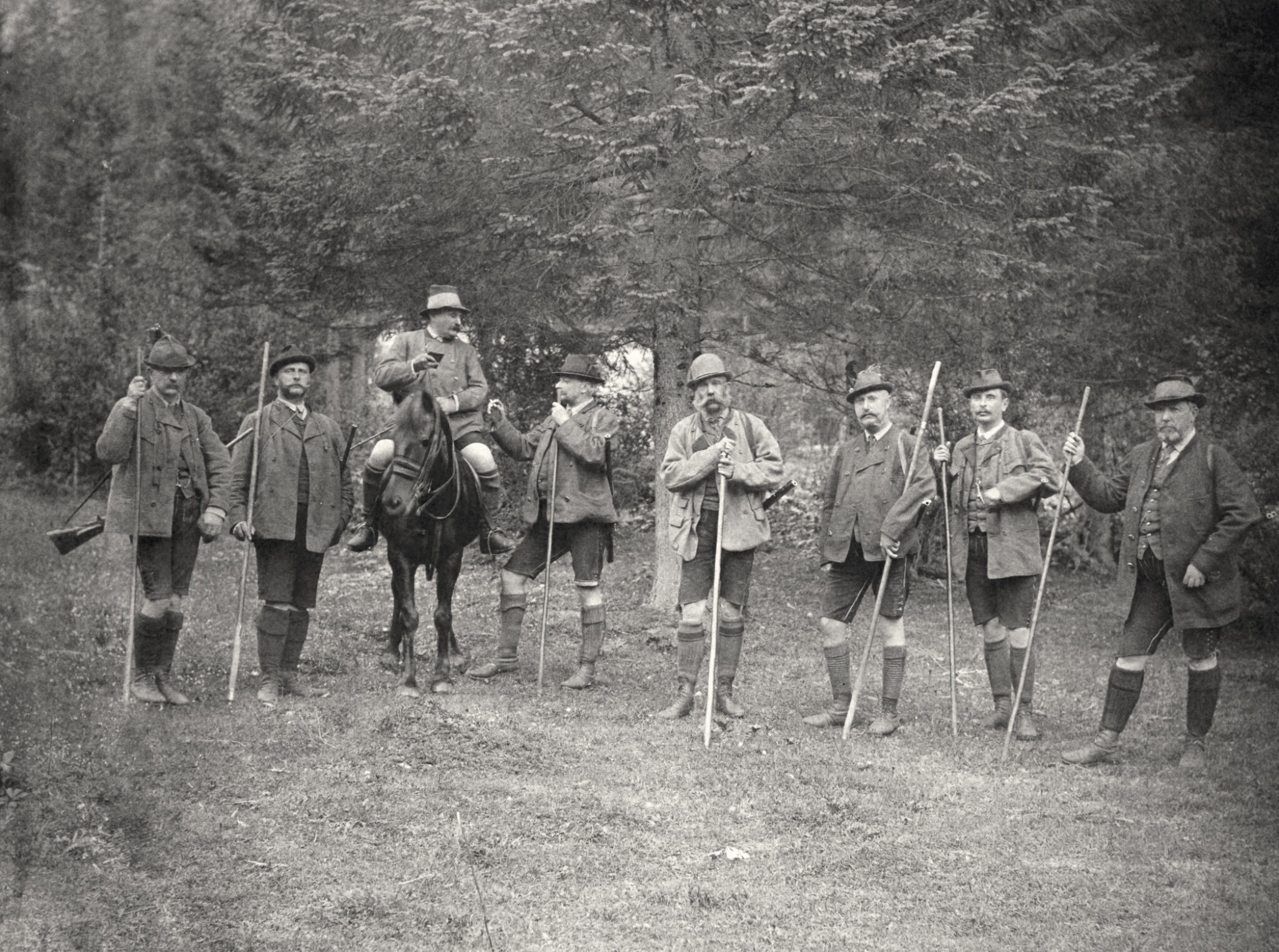 TWO LARGE ALBUMS OF 108 PHOTOGRAPHS OF HUNTING AND STALKING IN AUSTRIA ...