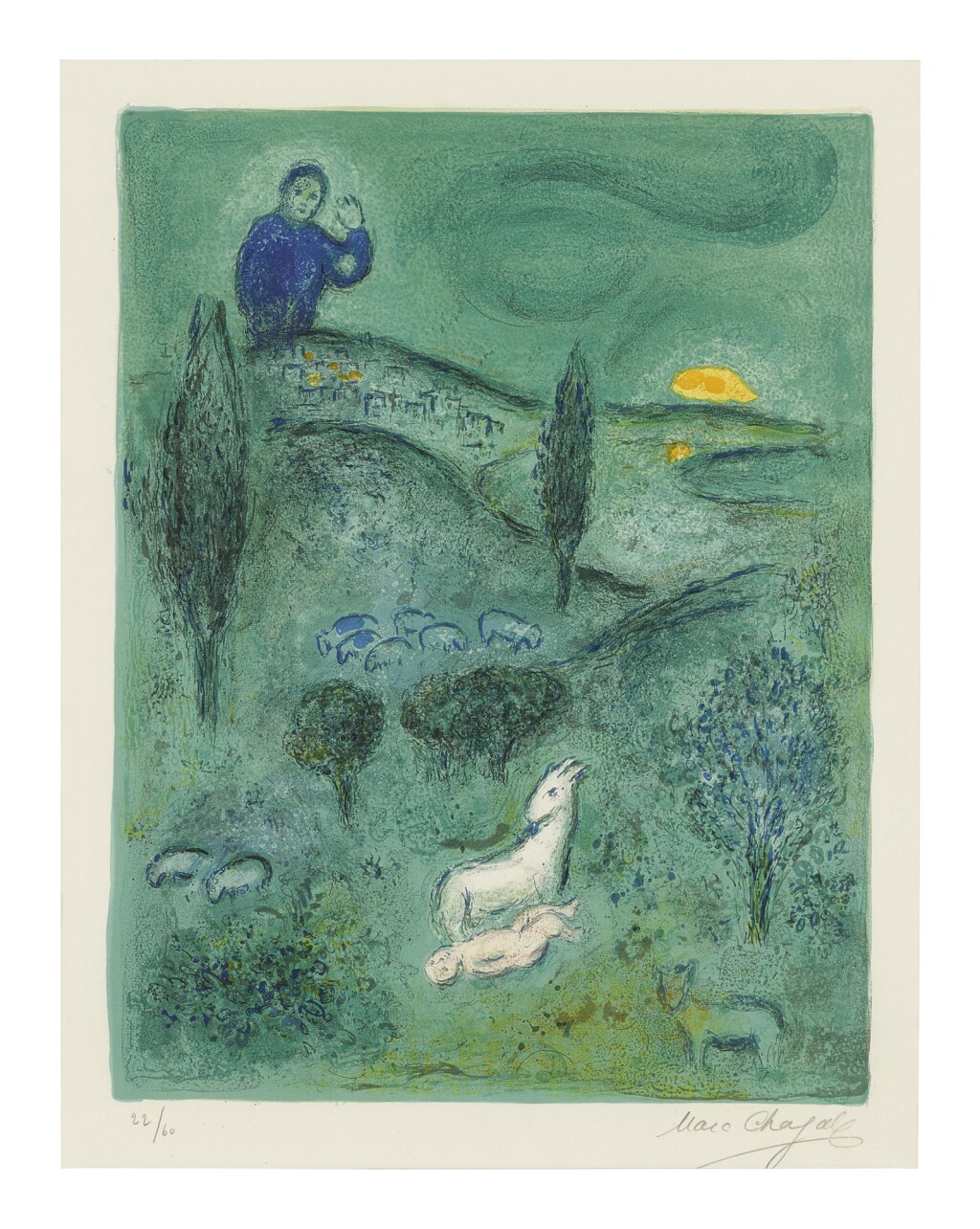 Marc Chagall Lamon Discovers Daphnis M 309 See Cramer Books 46