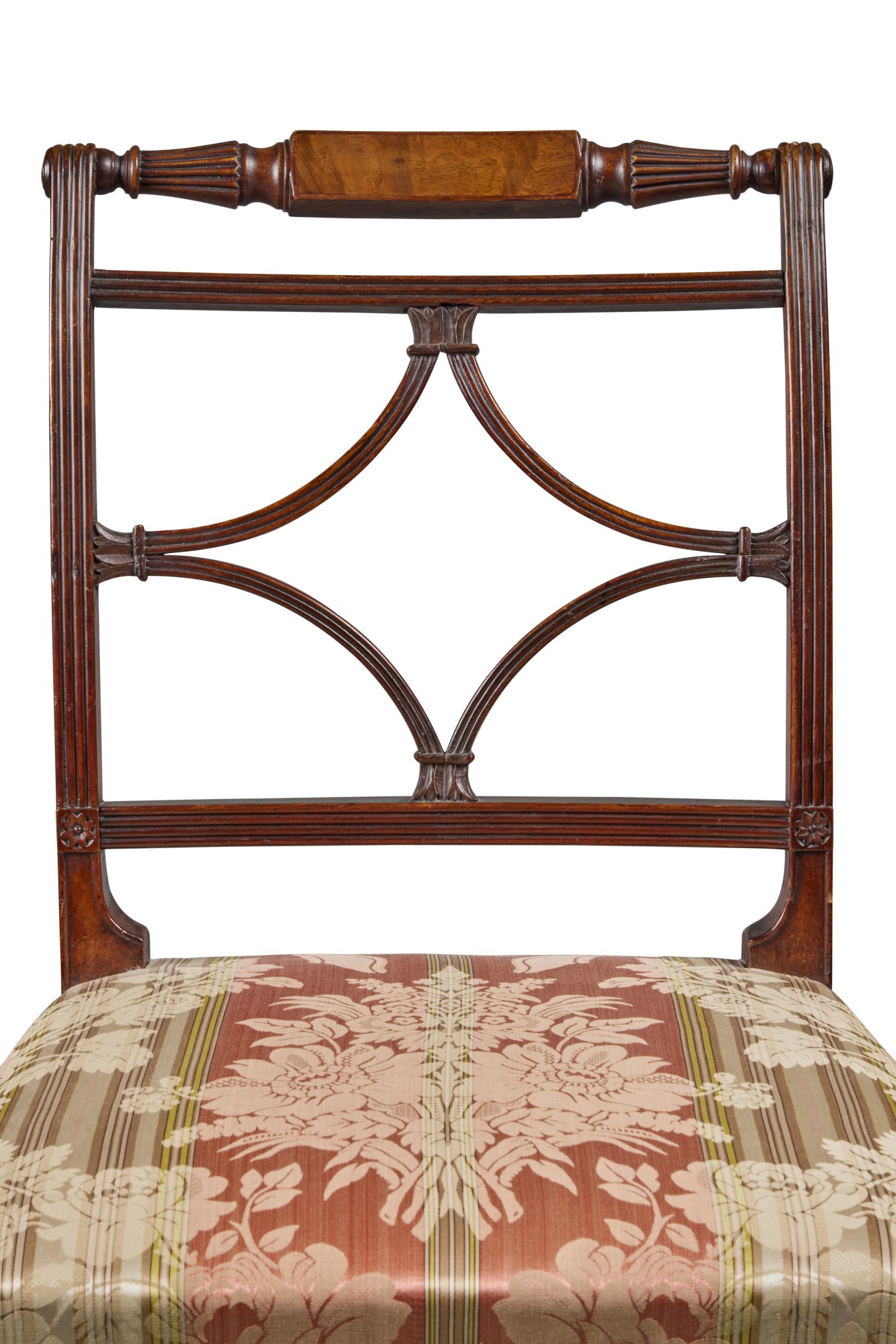 A Very Fine and Rare Federal Inlaid, Carved and Figured Mahogany Side ...