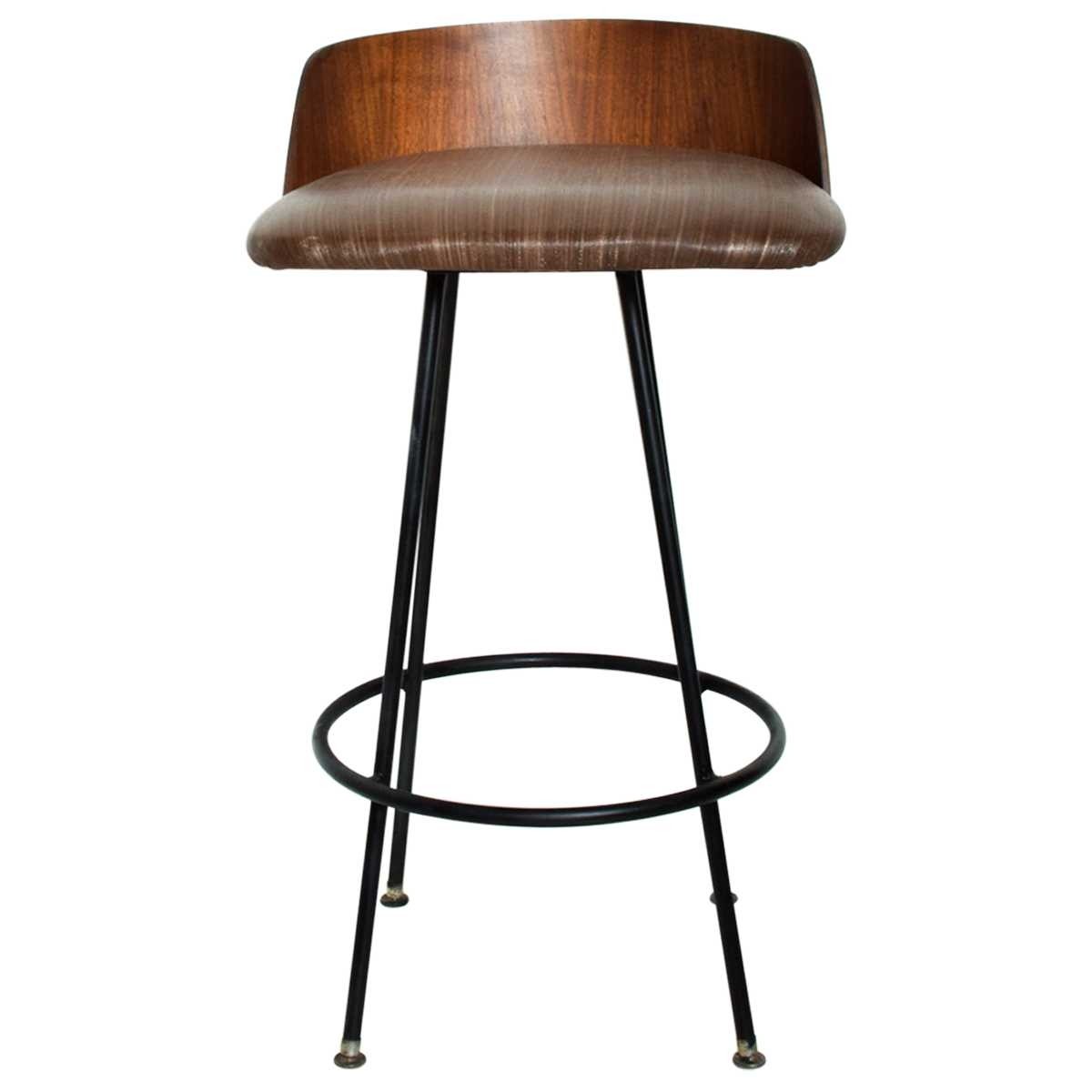 Chet Beardsley Vintage Low-Back Bar Stool Available For Immediate Sale ...