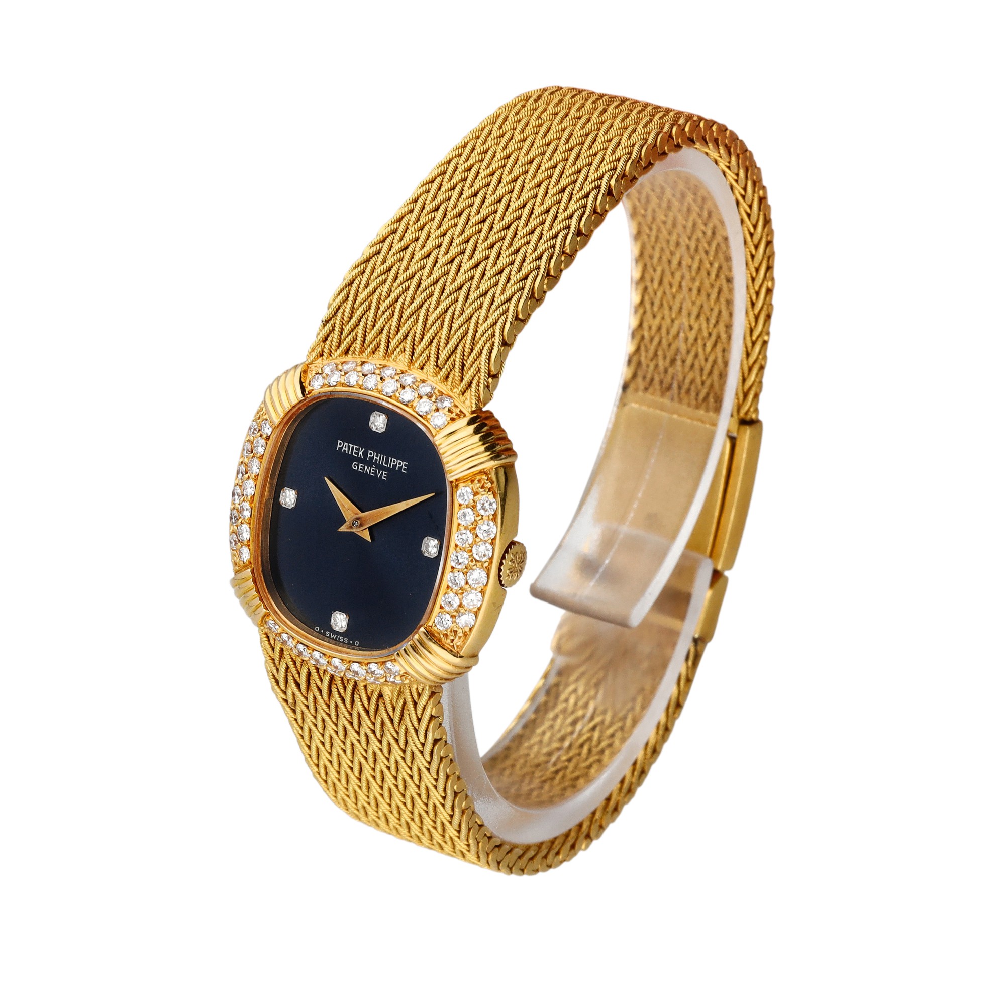 Ellipse, Ref. 4508/1J | A yellow gold and diamond-set bracelet watch ...