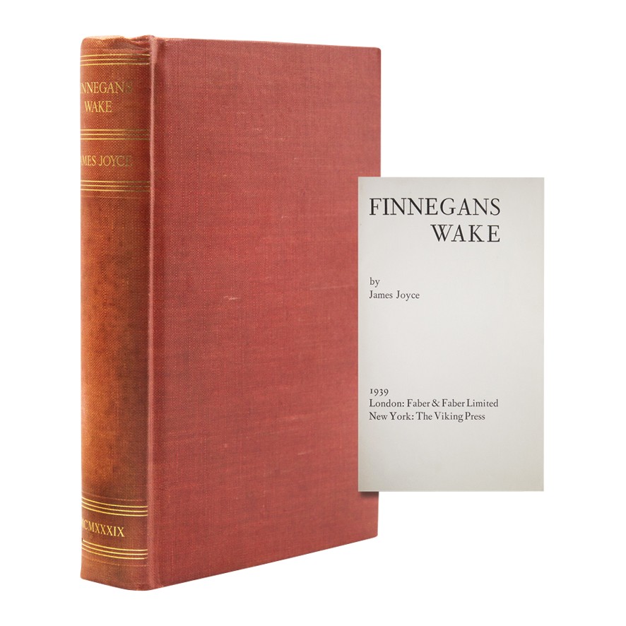 James Joyce Vintage Finnegans Wake Signed Available For Immediate Sale ...