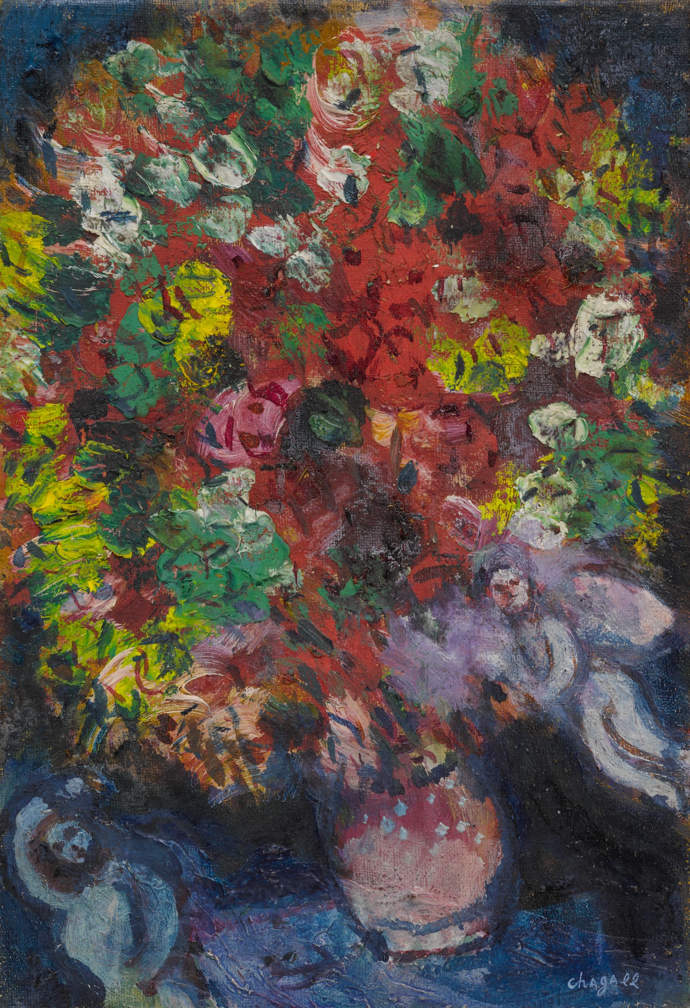 MARC CHAGALL | L'ANGELOT DANS LE BOUQUET | Impressionist & Modern Art ...