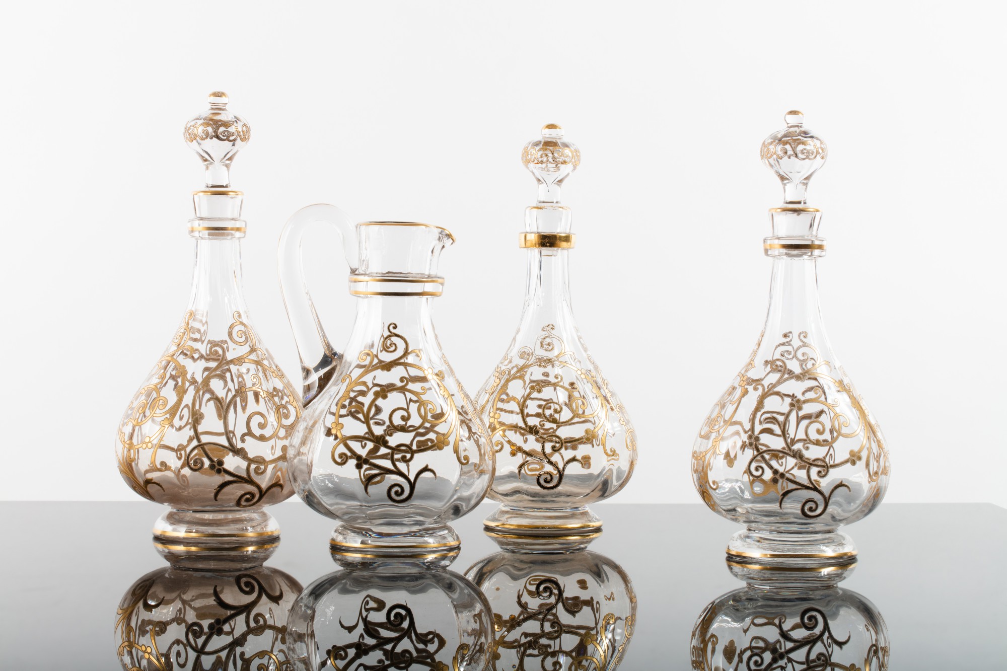 A Saint Louis glass service after the model created for the Coronation ...