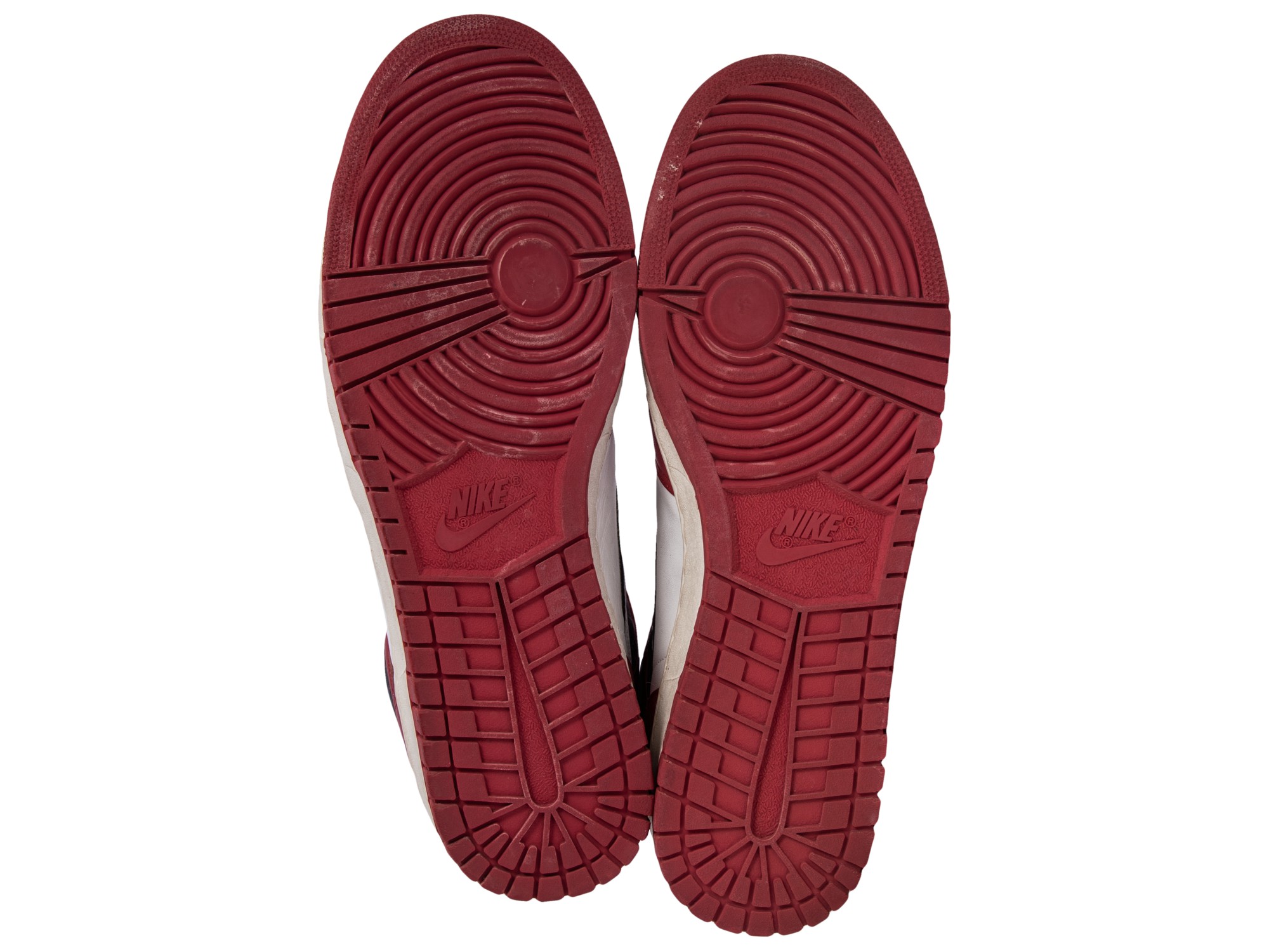 1985-86 Michael Jordan Game Used & Signed Air Jordan Dunk Sole Sneakers ...