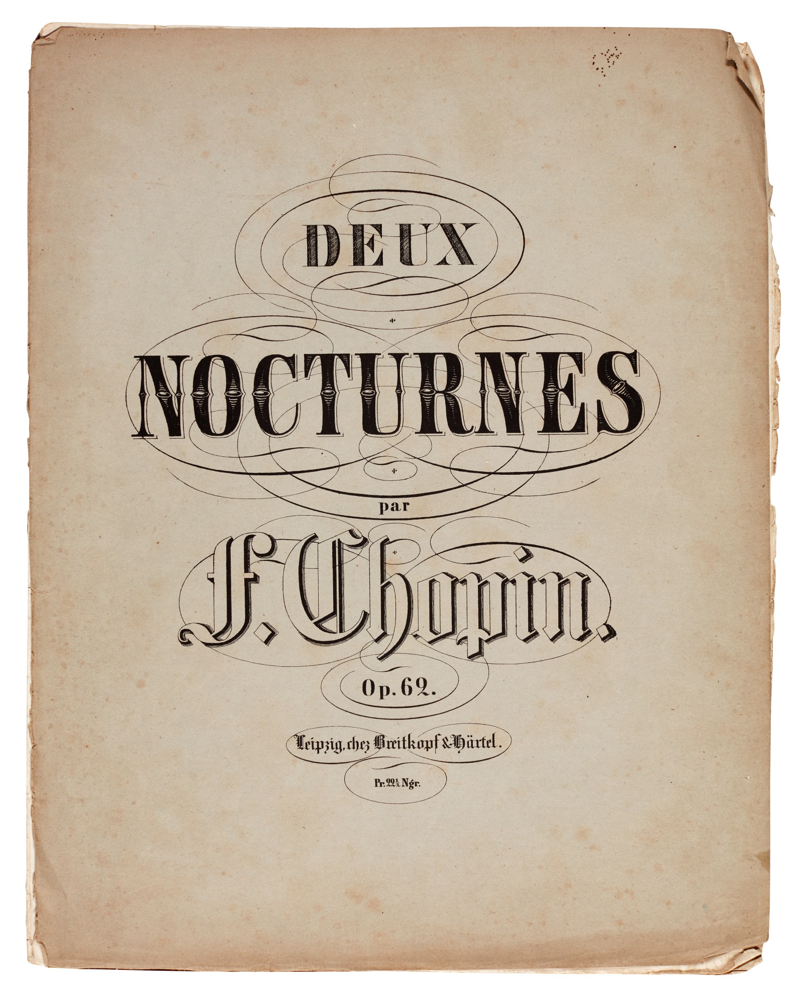 F. Chopin. Collection of first and early editions of the piano works ...