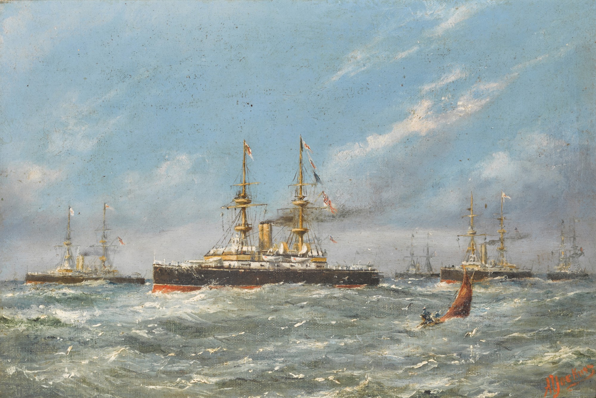 HMS Majestic and other vessels in convoy | Royal & Noble | 2021 | Sotheby's