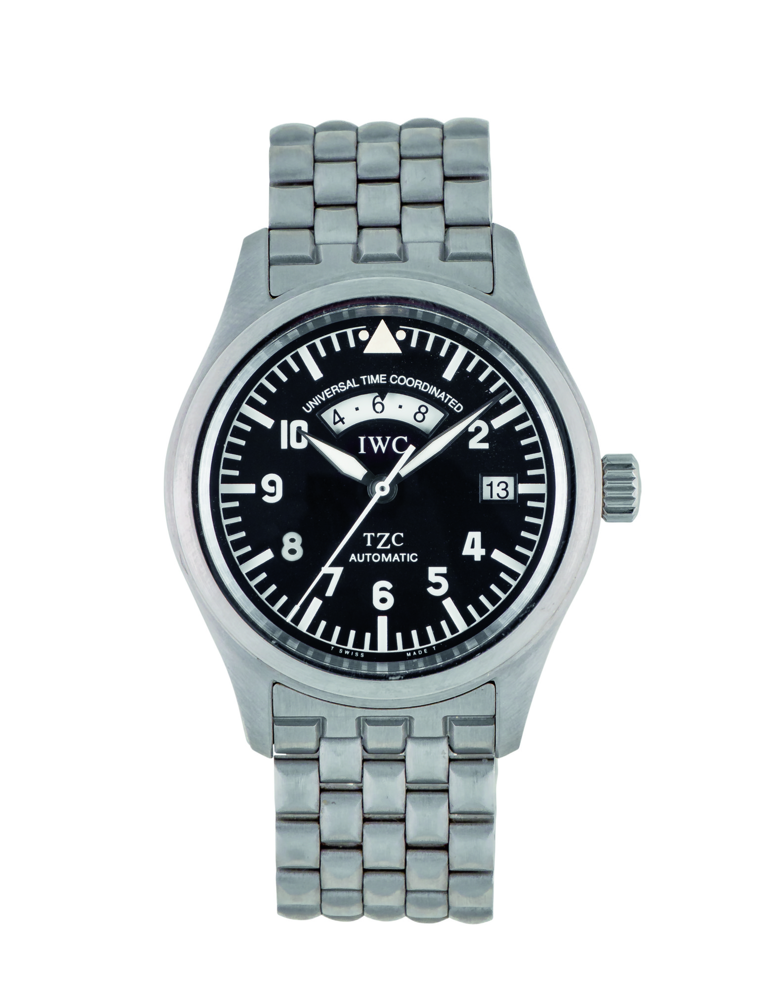 IWC | DIE FLIEGERUHR UTC, REF 3251 STAINLESS STEEL DUAL TIME ZONE ...