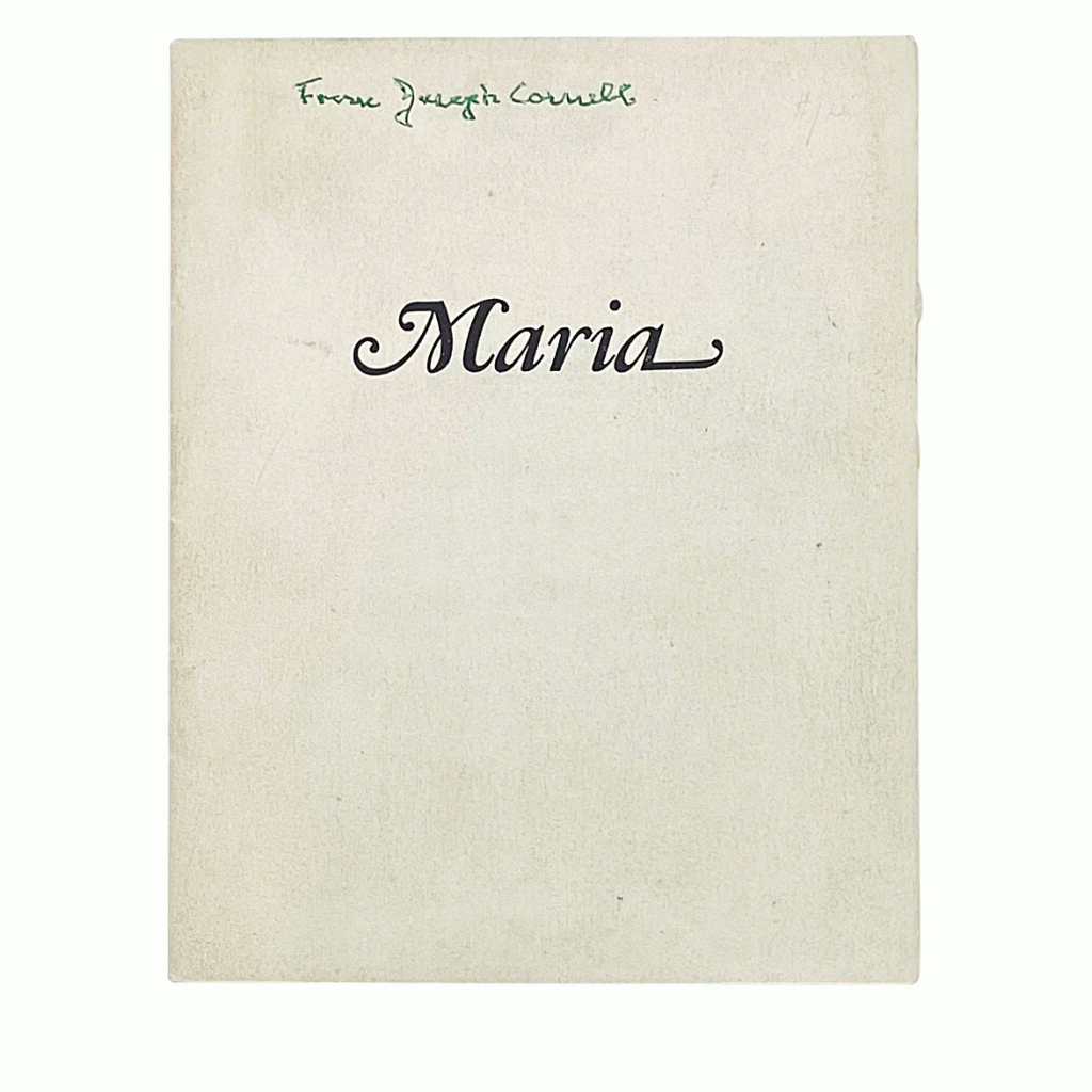 Joseph Cornell Vintage Maria First Edition Available For Immediate Sale ...
