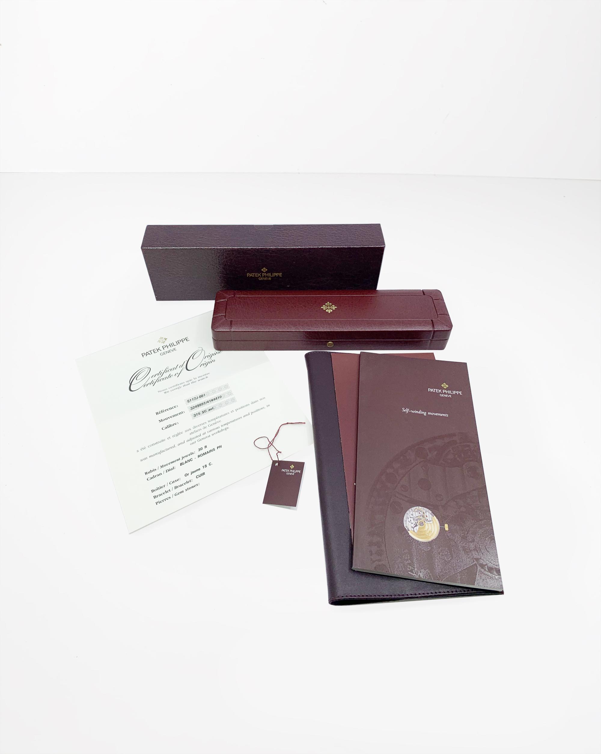 Reference 5117 A yellow gold automatic wristwatch with date, Circa 2003 ...