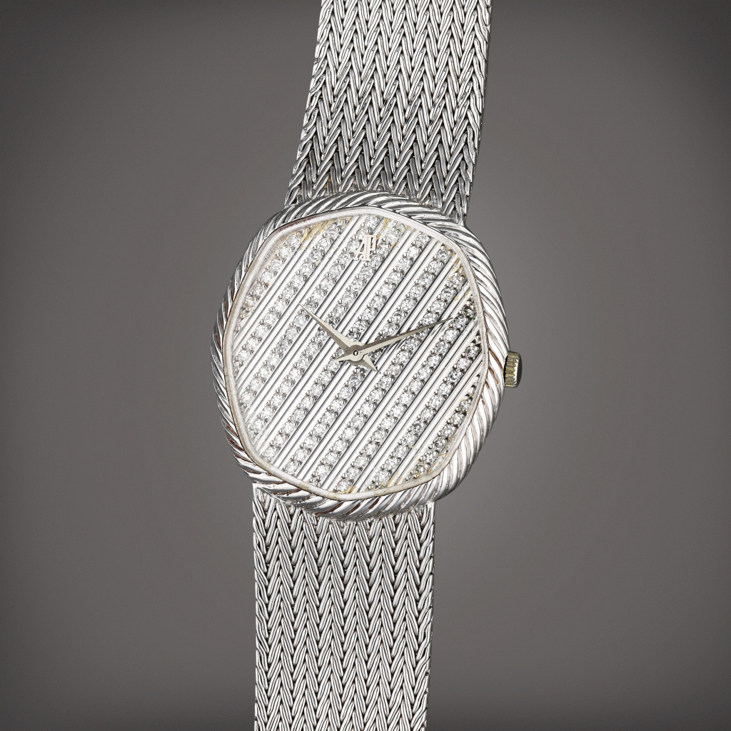 Reference 4062BC | A white gold and diamond-set bracelet watch, Circa ...