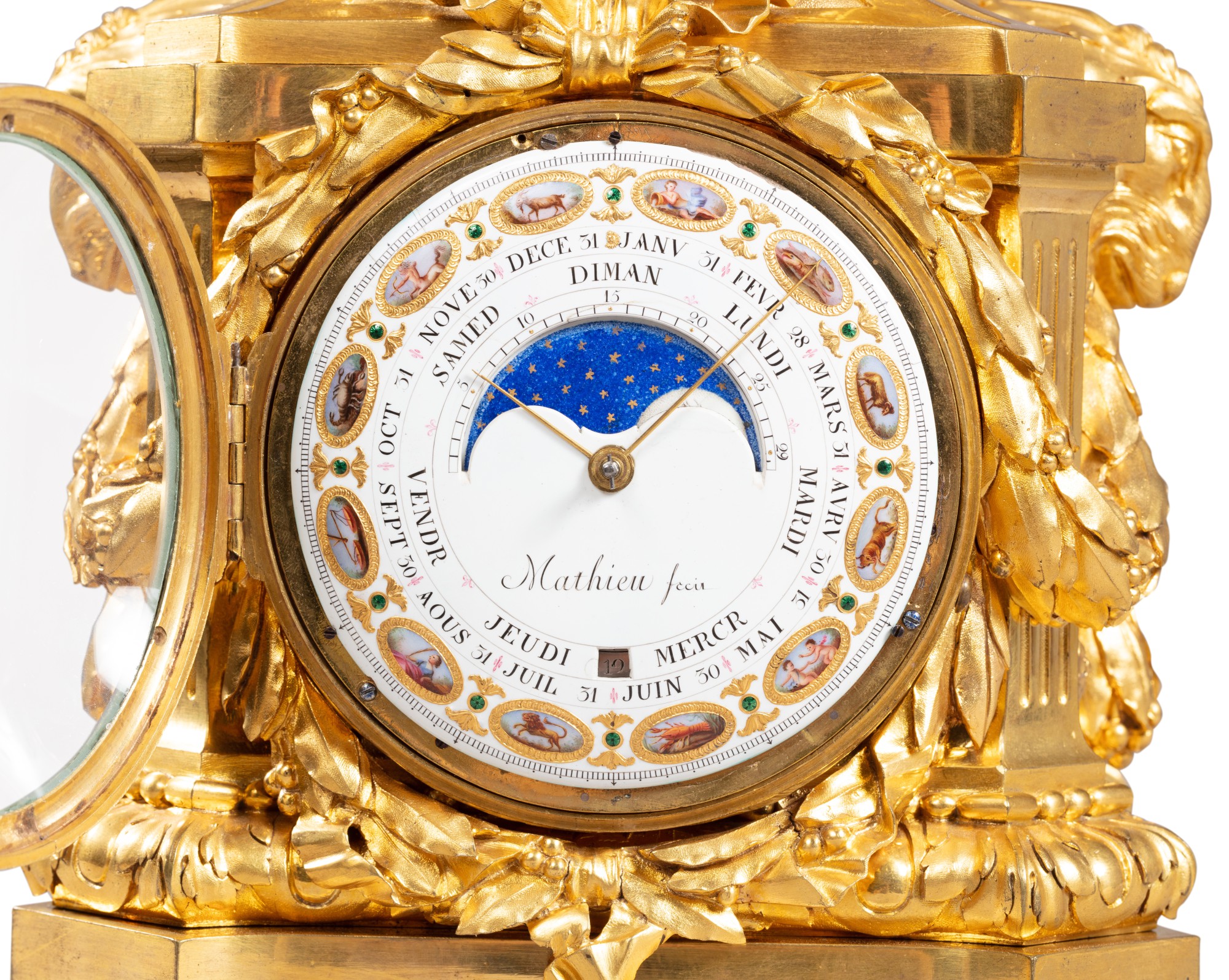 A Louis XVI striking and astronomical vase clock with revolving chapter ...