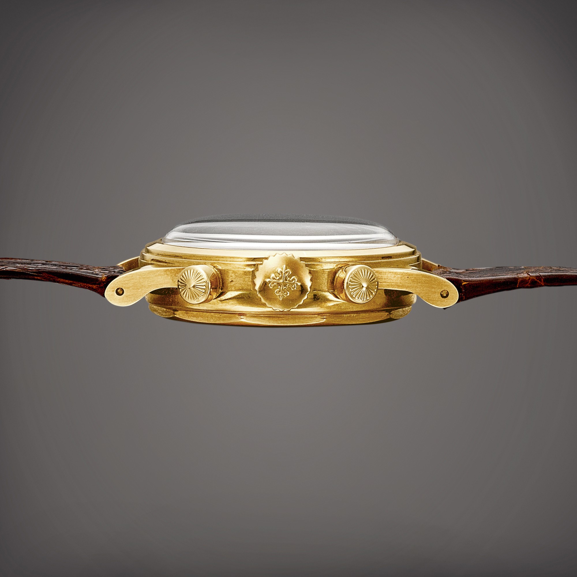 Reference 1463 | An extremely well preserved yellow gold chronograph ...