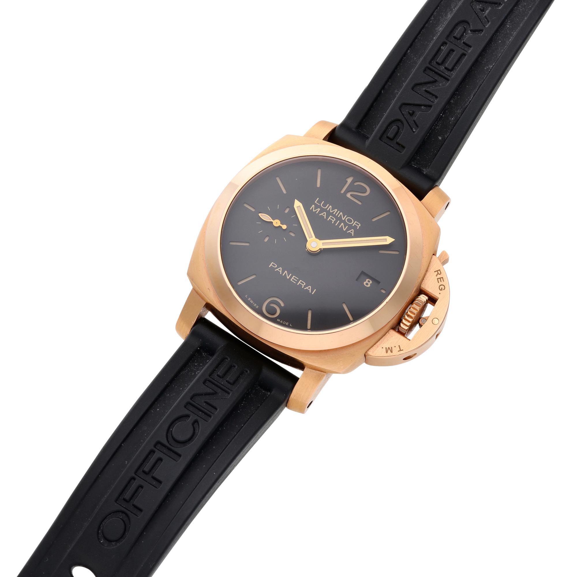 Reference PAM00393 Luminor 1950 Marina, A pink gold automatic ...