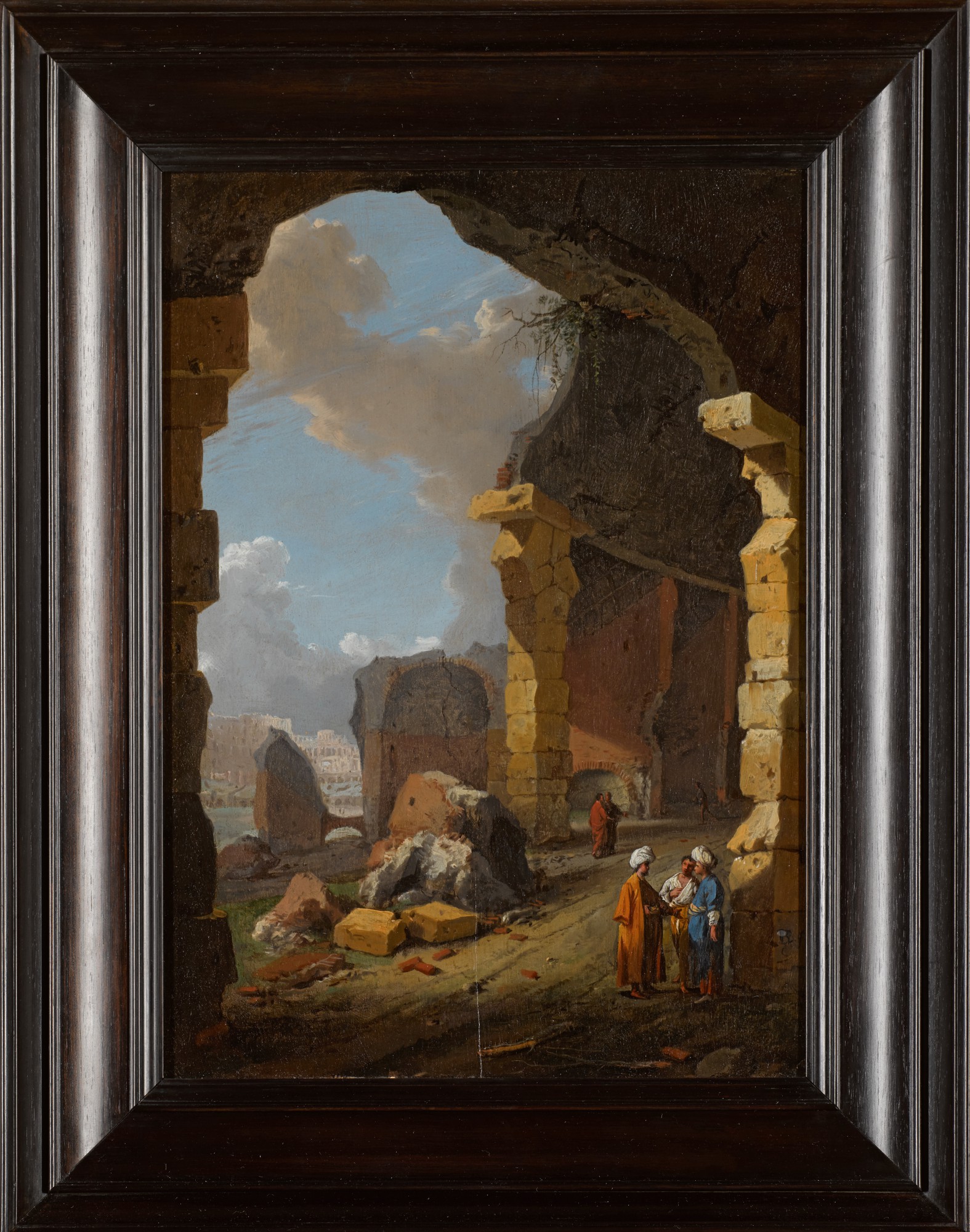 BARTHOLOMEUS BREENBERGH | Roman ruins with turbaned figures | Old ...