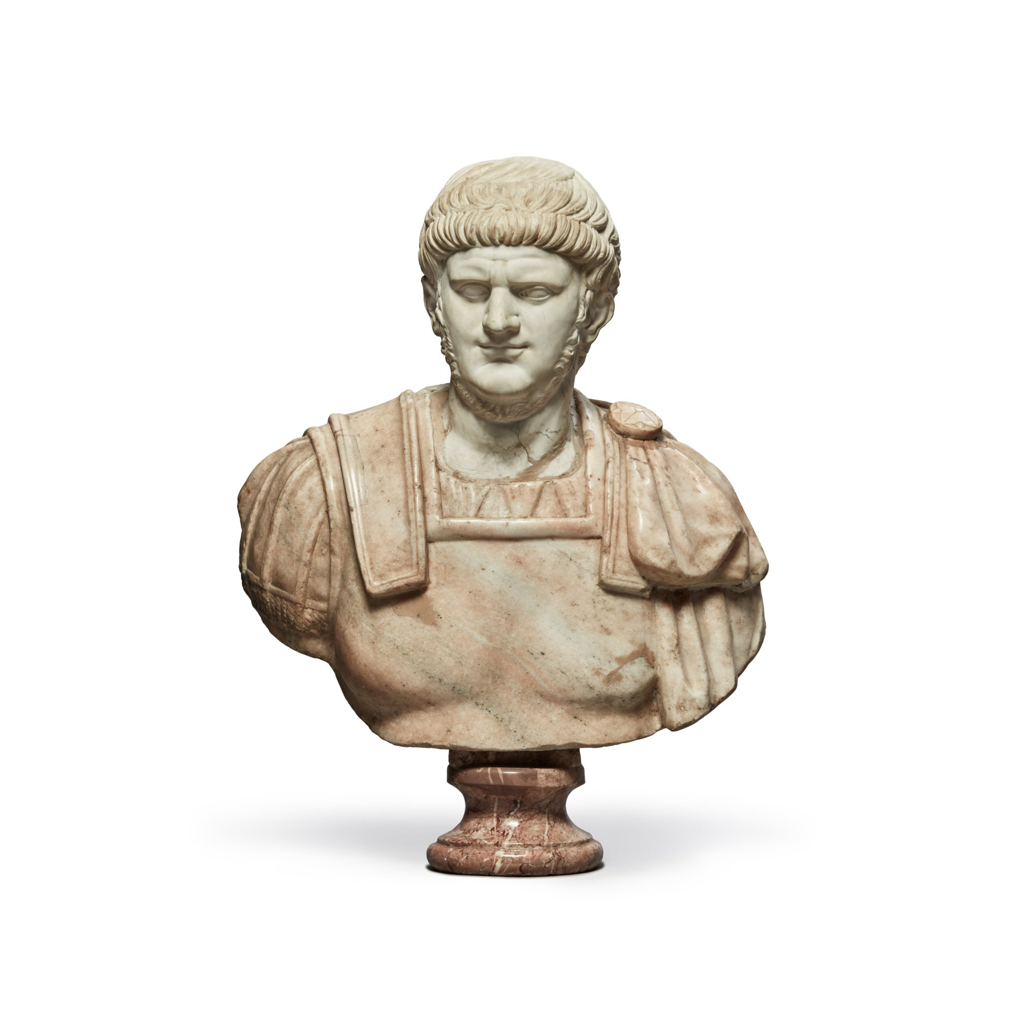 An Italian Carved Marble Bust of Roman Emperor Nero, The torso 18th ...