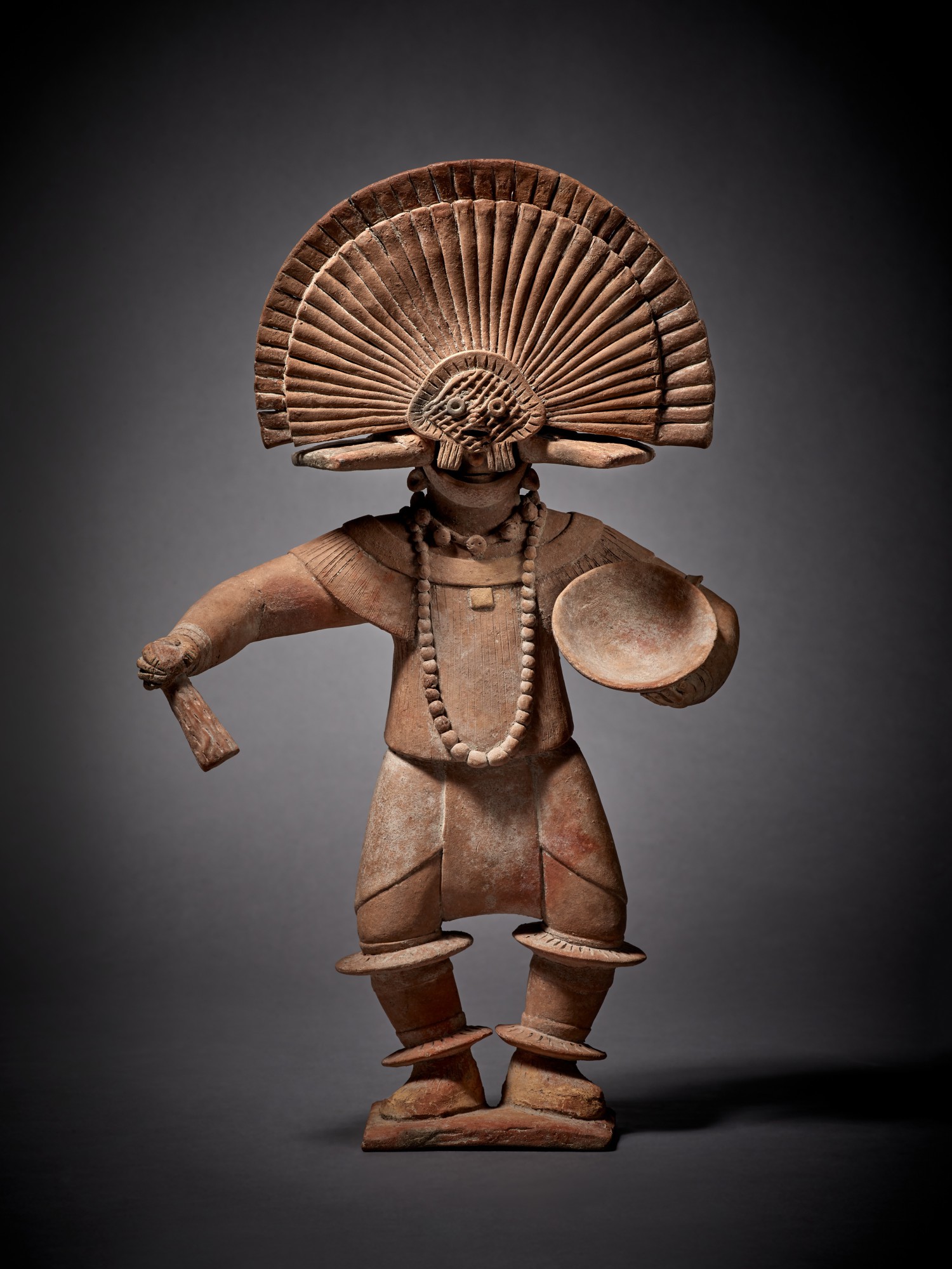 Colima Standing Dancer with Removable Headdress Late Preclassic ...
