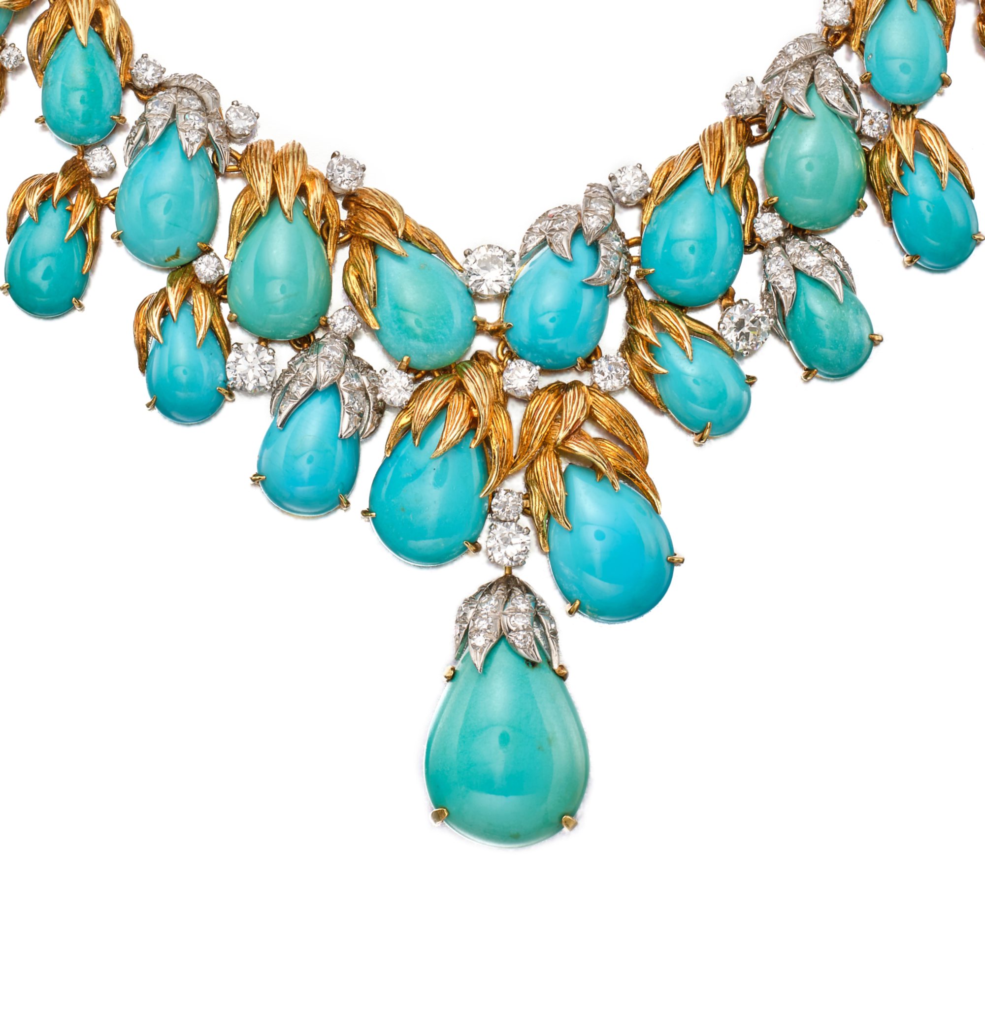 Turquoise and Diamond Necklace | Important Jewels | | Sotheby's