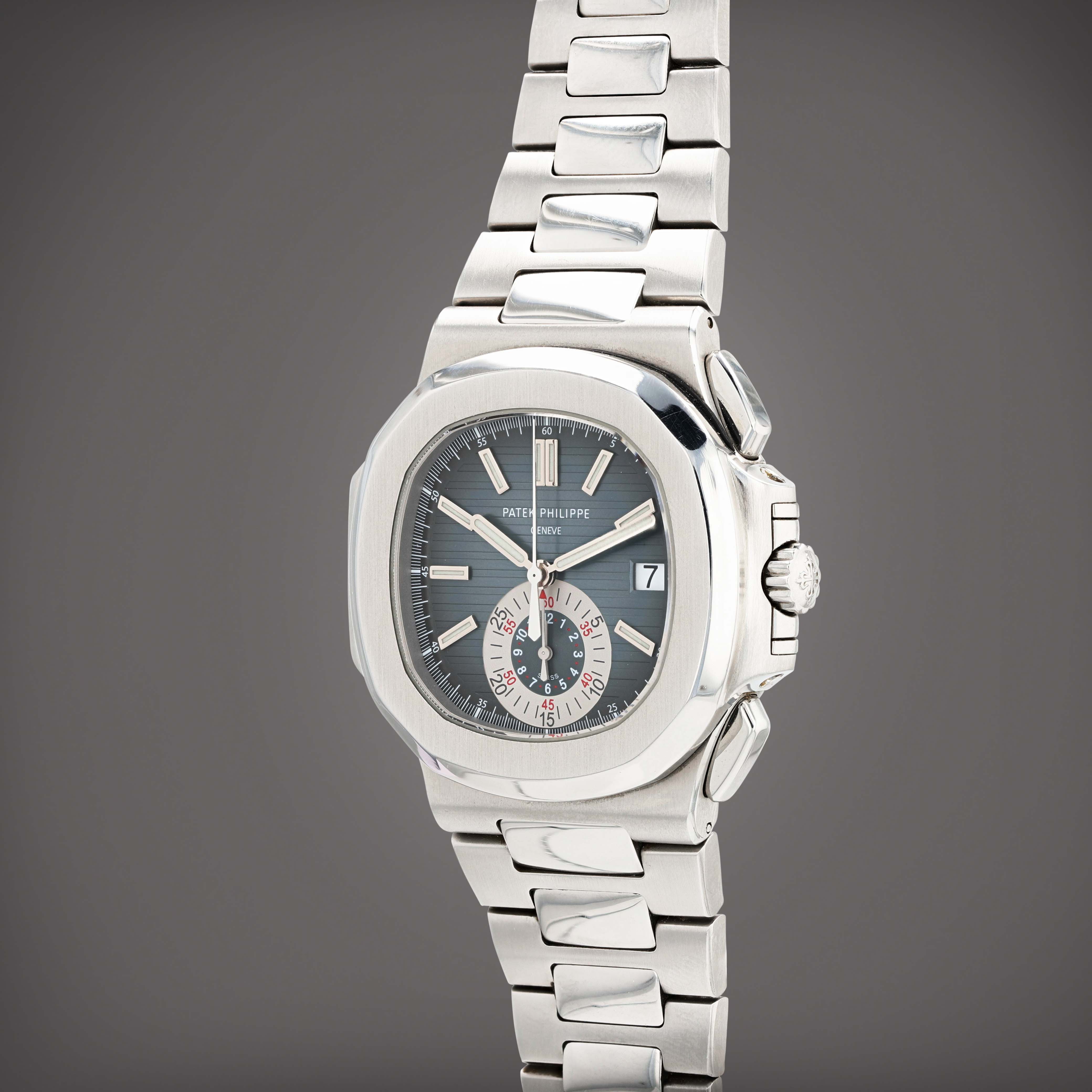 'Geneva Seal' Nautilus, reference 5980/1A-001 Montre bracelet en acier ...