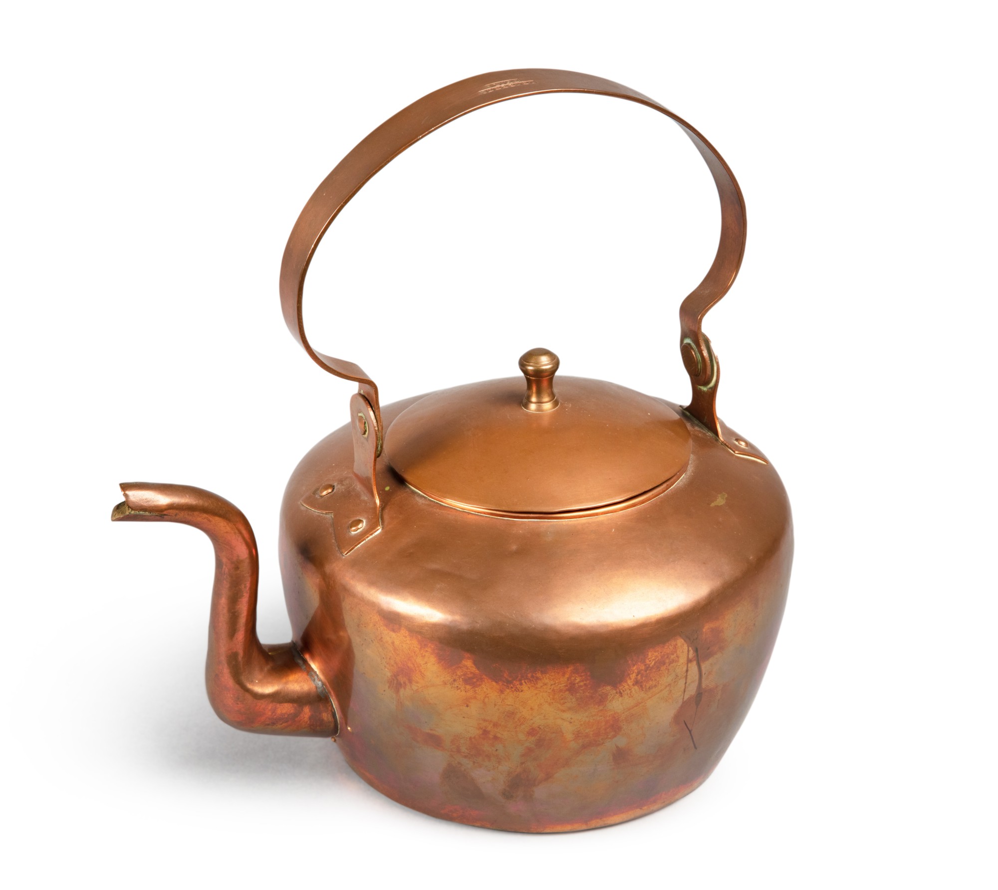 Copper Tea Kettle, Israel Roberts (working 1791-1844), Philadelphia ...