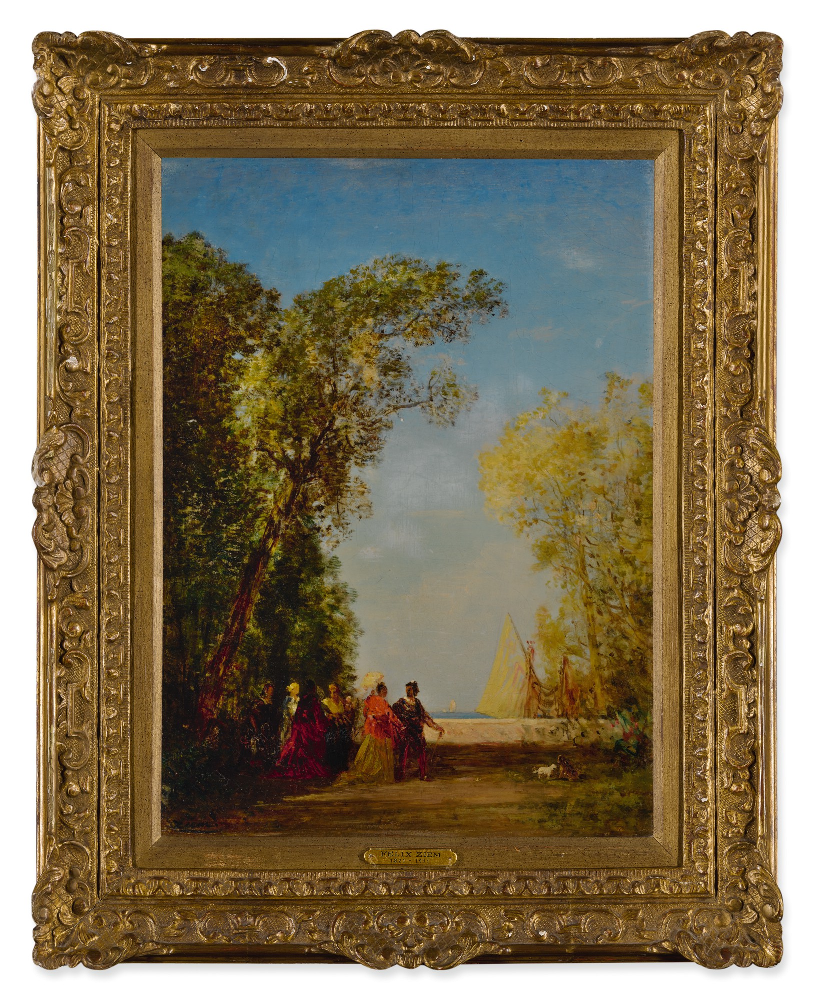 FÉLIX ZIEM | INTÉRIEUR D'UN JARDIN À VENISE | European Paintings ...