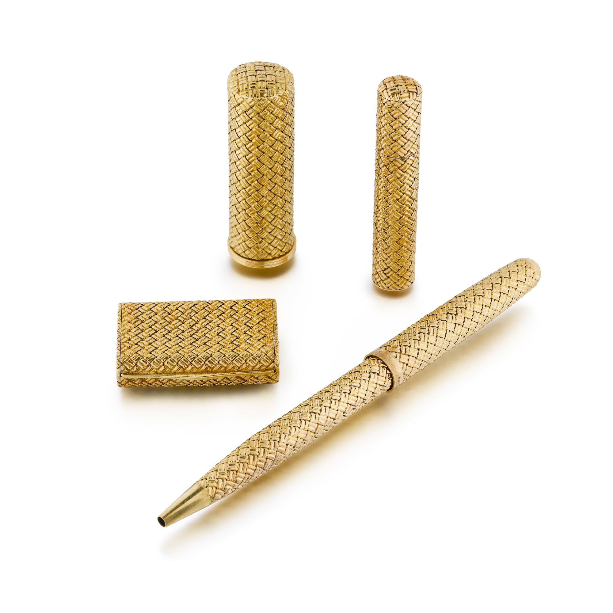 Van Cleef & Arpels | Ensemble d'accessoires or | Group of gold ...