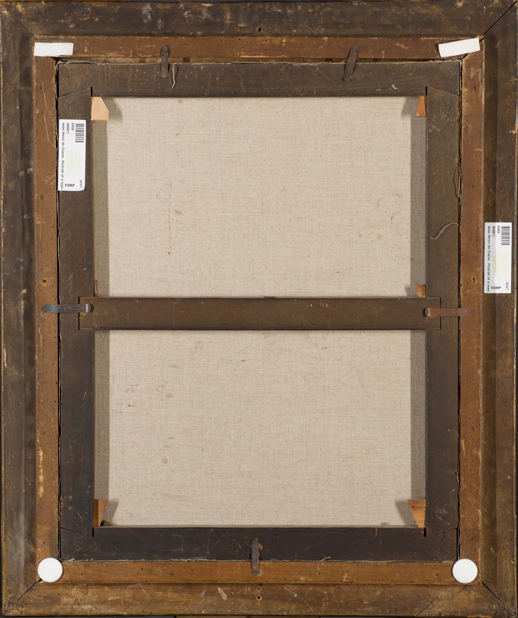 JEAN HENRI DE COENE | Portrait of a gentleman, half-length, holding his ...