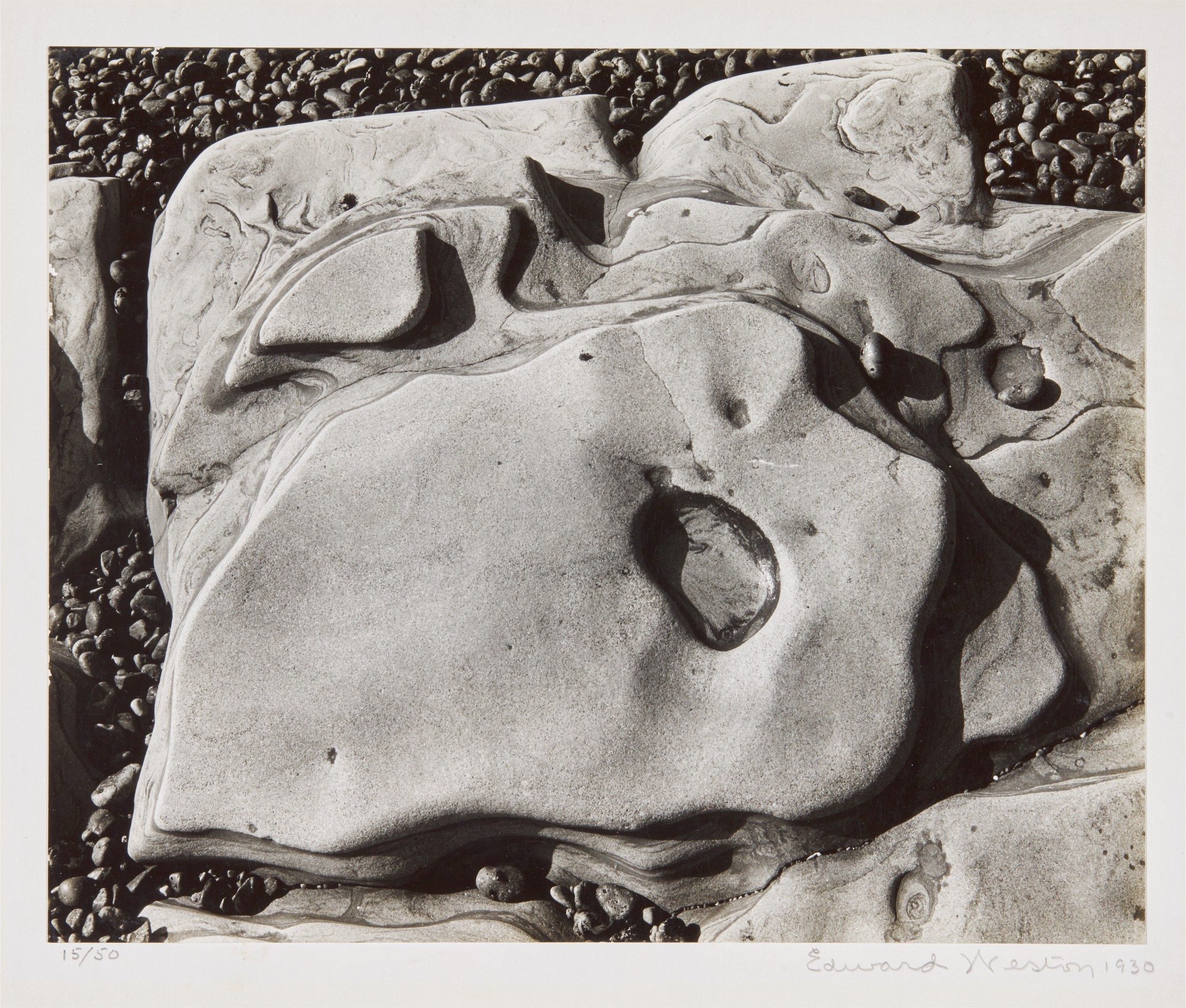 EDWARD WESTON | 'ERODED ROCK', POINT LOBOS, 1930 | Photographs | 2020 ...