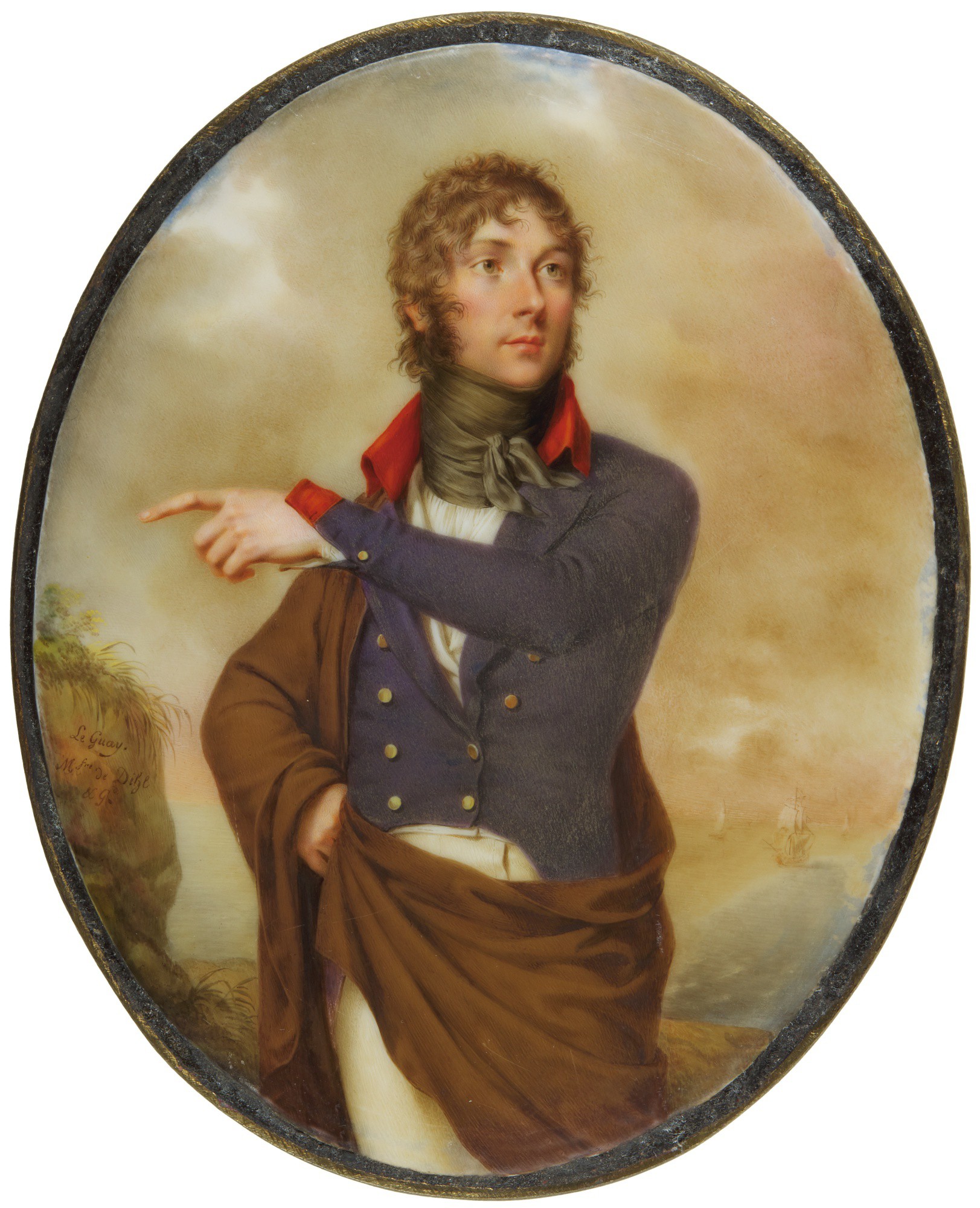 ÉTIENNE CHARLES LE GUAY | PORTRAIT OF A NAVAL OFFICER, CIRCA 1805 | The ...