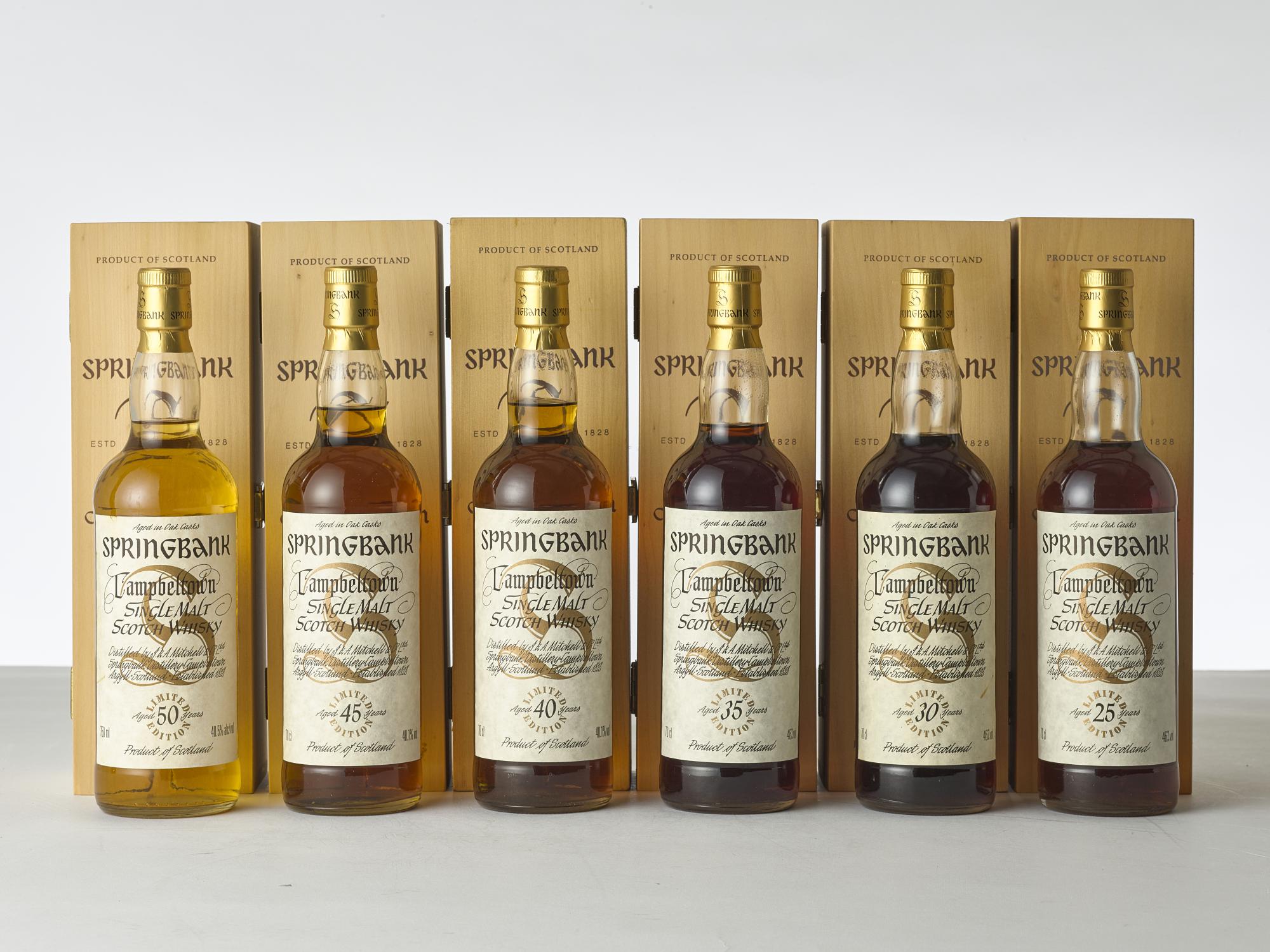 Springbank Single Malt Limited Edition Millennium Set NV (6 BT70 ...