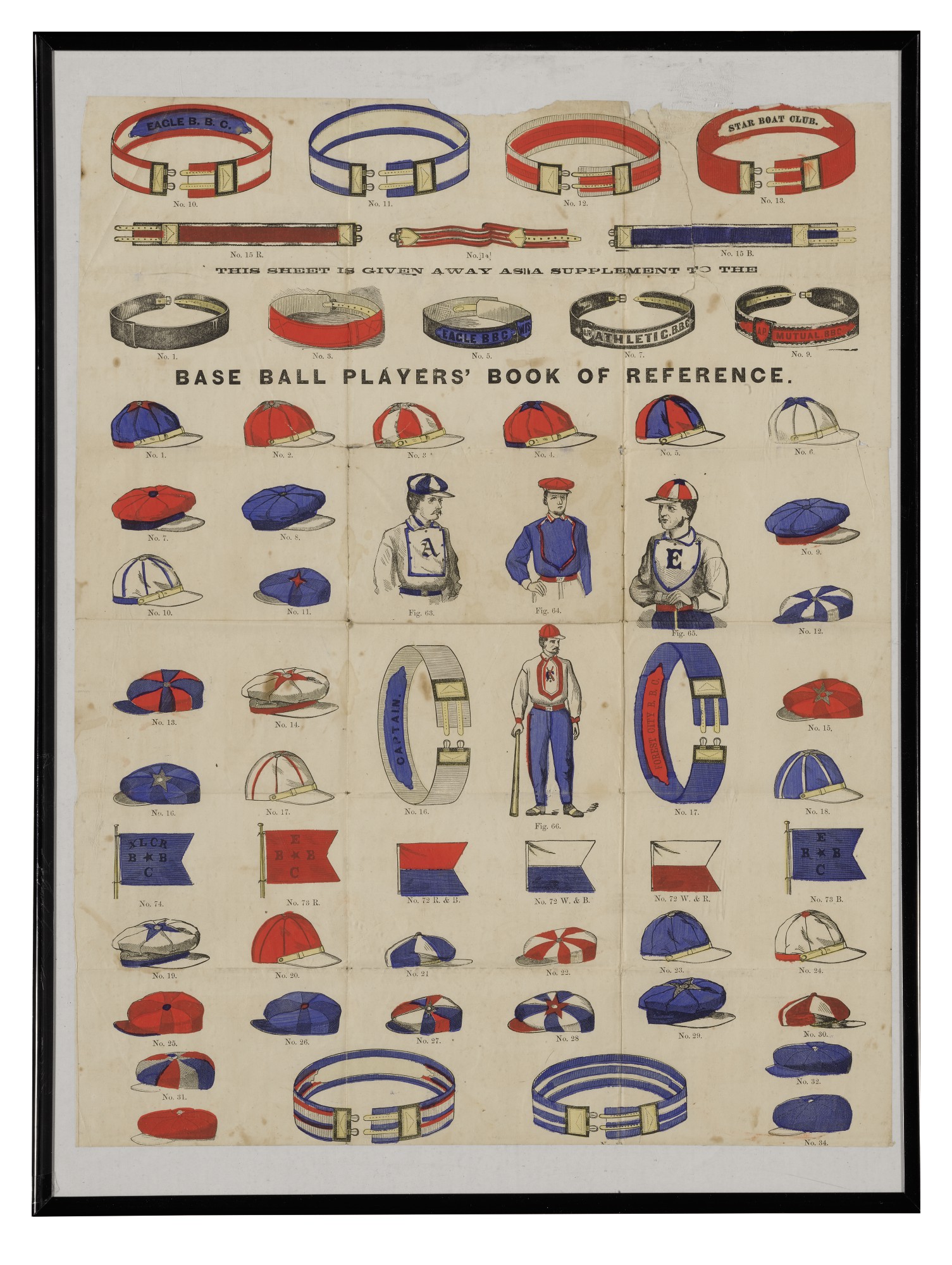 (BASEBALL) | This Sheet is Given Away As a Supplement to the Base Ball ...