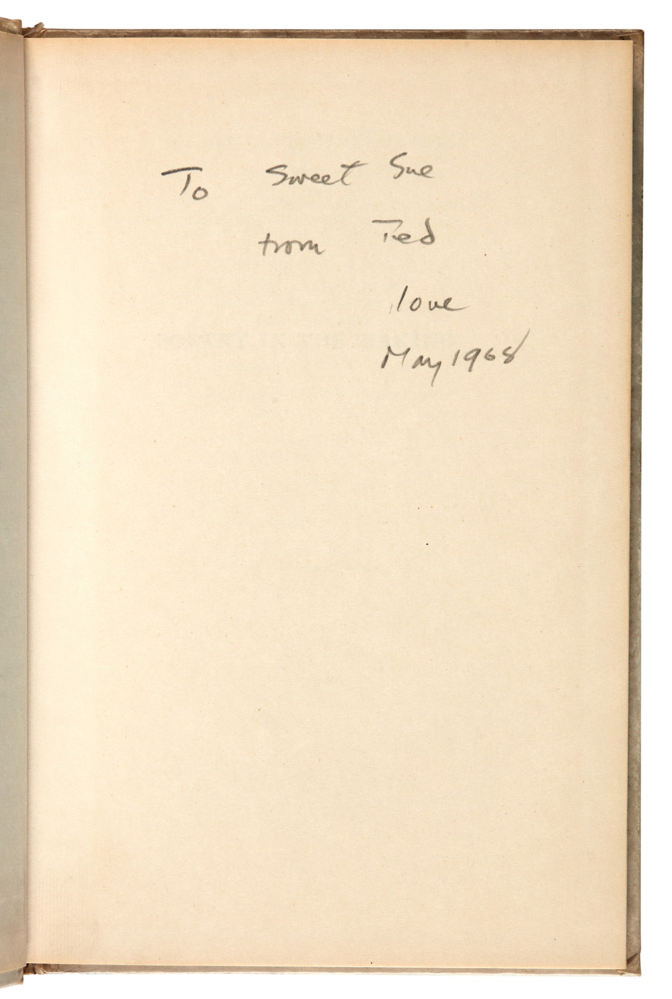 Ted Hughes | Poetry in the Making, 1967, inscribed by Hughes "To Sweet ...
