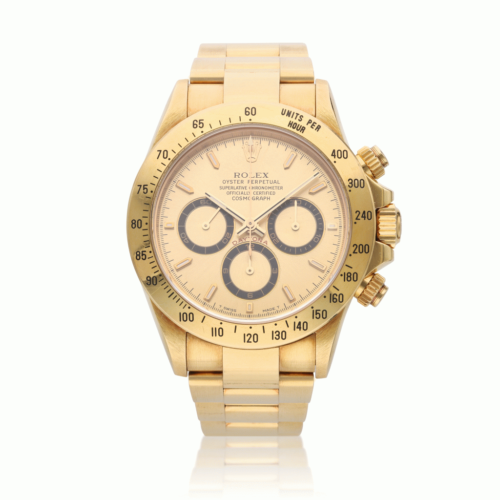 Rolex Vintage Daytona Reference 16528, A Yellow Gold Automatic ...