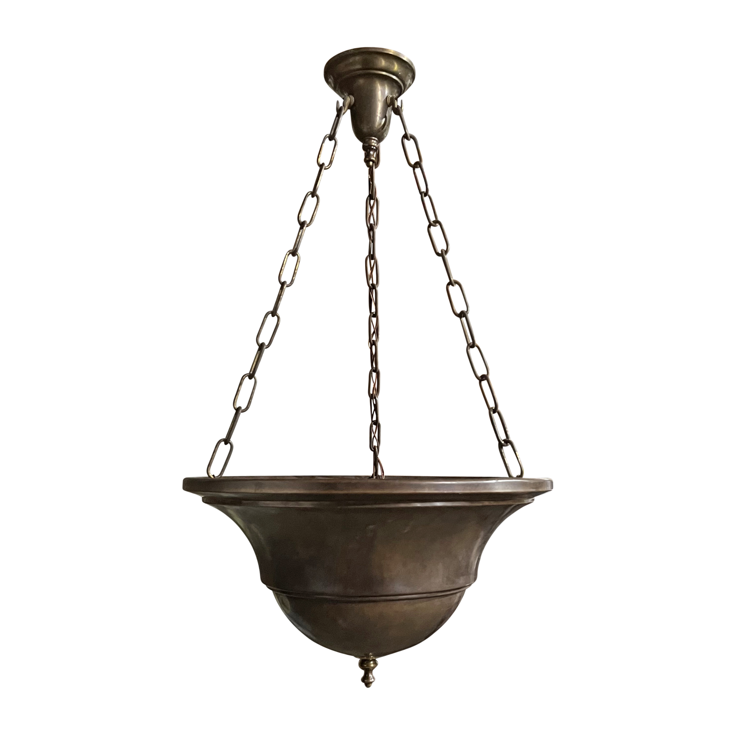 Vintage American Neoclassical Hemispherical Ceiling Light Available For ...