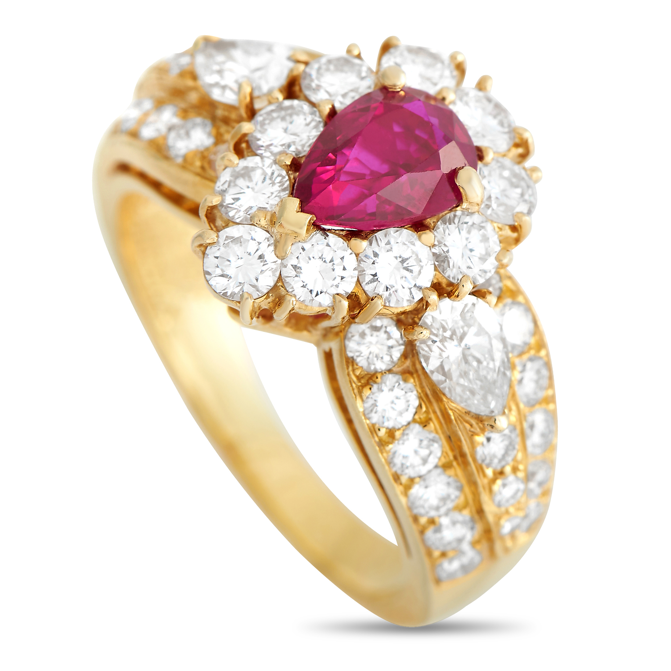 Van Cleef & Arpels Gold, Ruby And Diamond Ring Available For Immediate ...