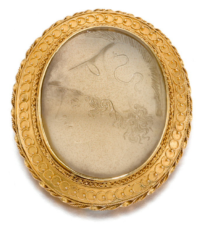 ITALIAN, 19TH CENTURY, AFTER THE ANTIQUE | INTAGLIO WITH A BUST OF ...