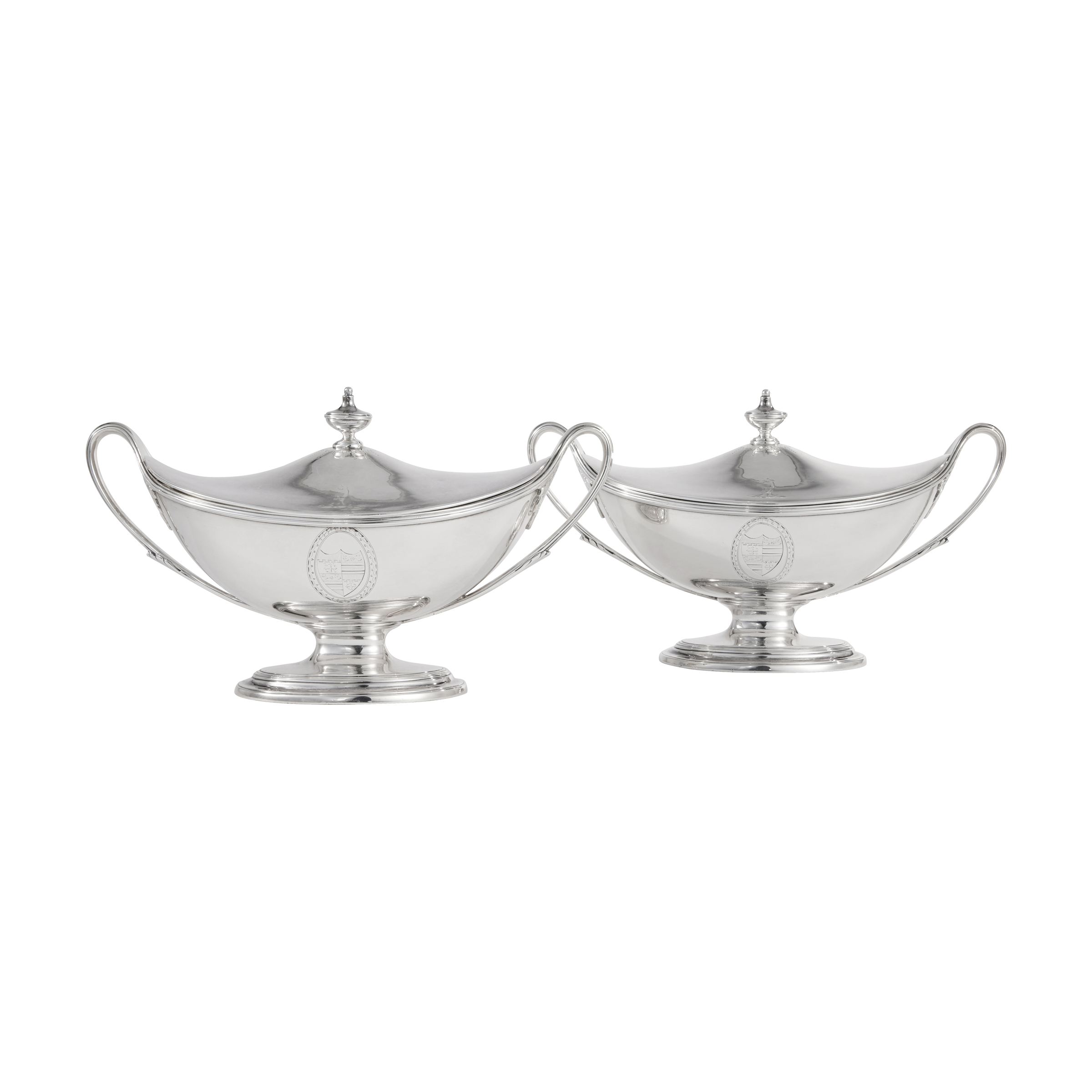 Antique English George III Silver Sauce Tureens And Covers Available ...