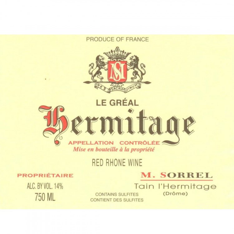 Hermitage, Le Gréal 2003 Marc Sorrel (6 BT) | Exceptional Cellars ...