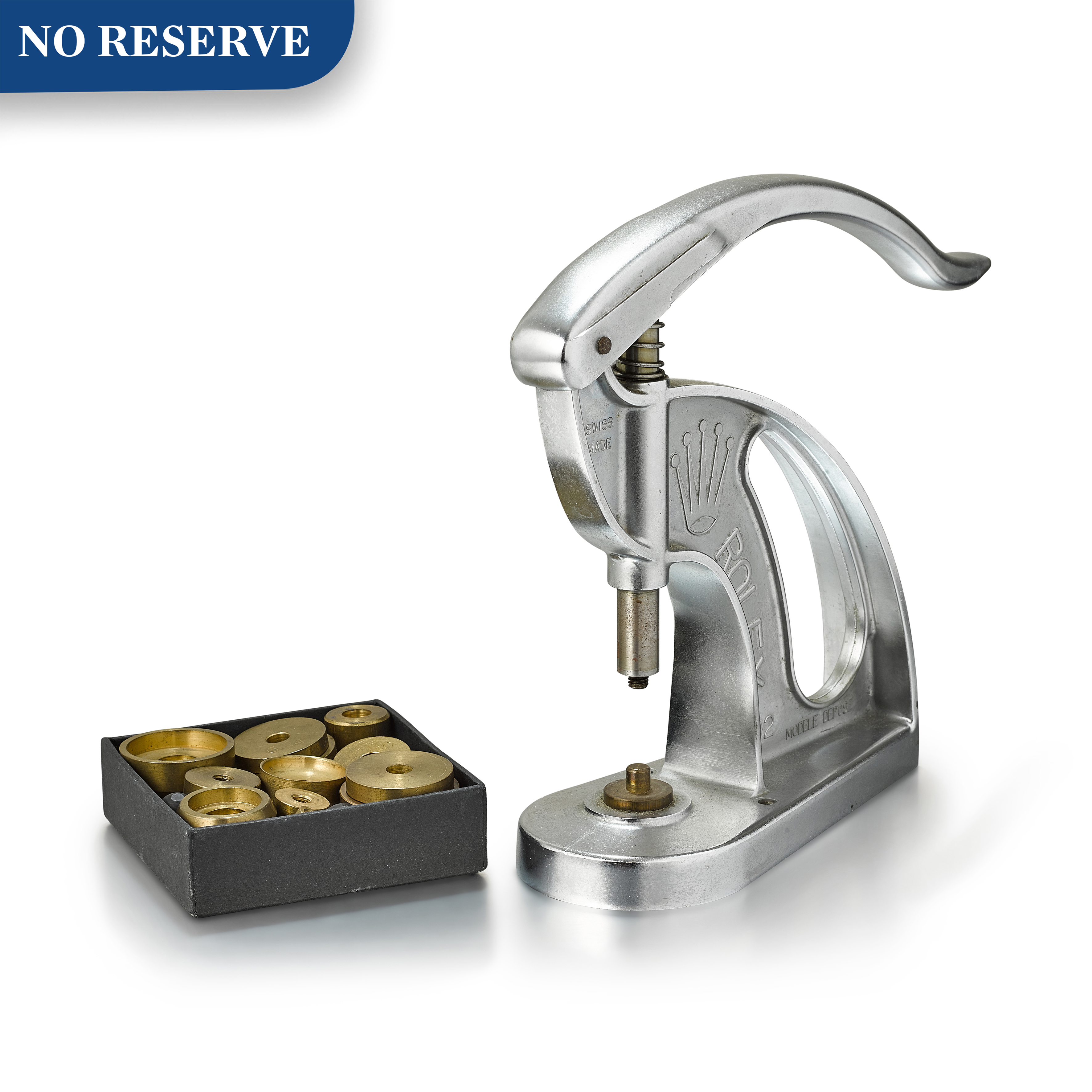 ROLEX | A STEEL STAKING TOOL FOR BEZELS AND CRYSTALS, CIRCA 1965, 12 ...